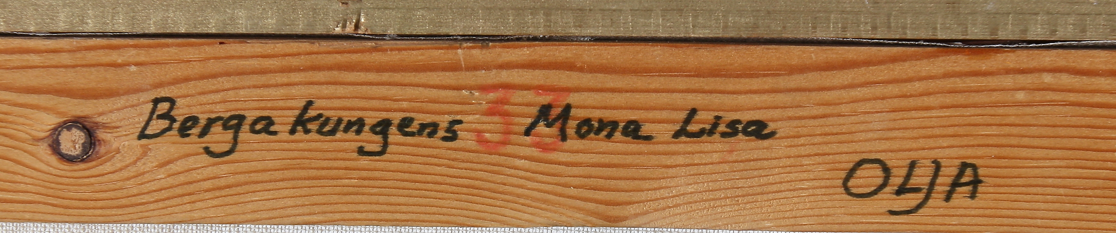 Images for 1588025. SOLVEIG HAMMARSTEDT. "Bergakungen's Mona Lisa", oil ...