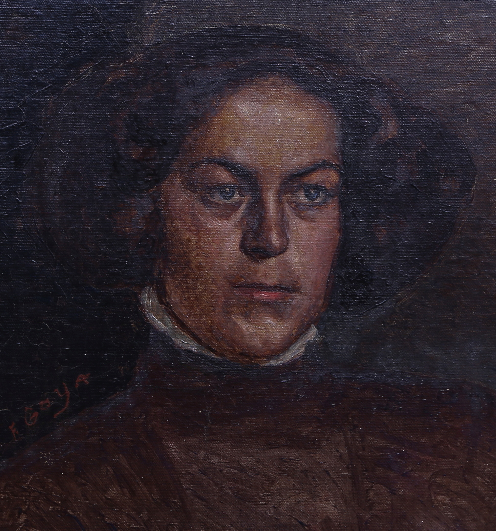 Images for 1591175. OIDENTIFIERAD KONSTNÄR. Oil on canvas pasted on ...