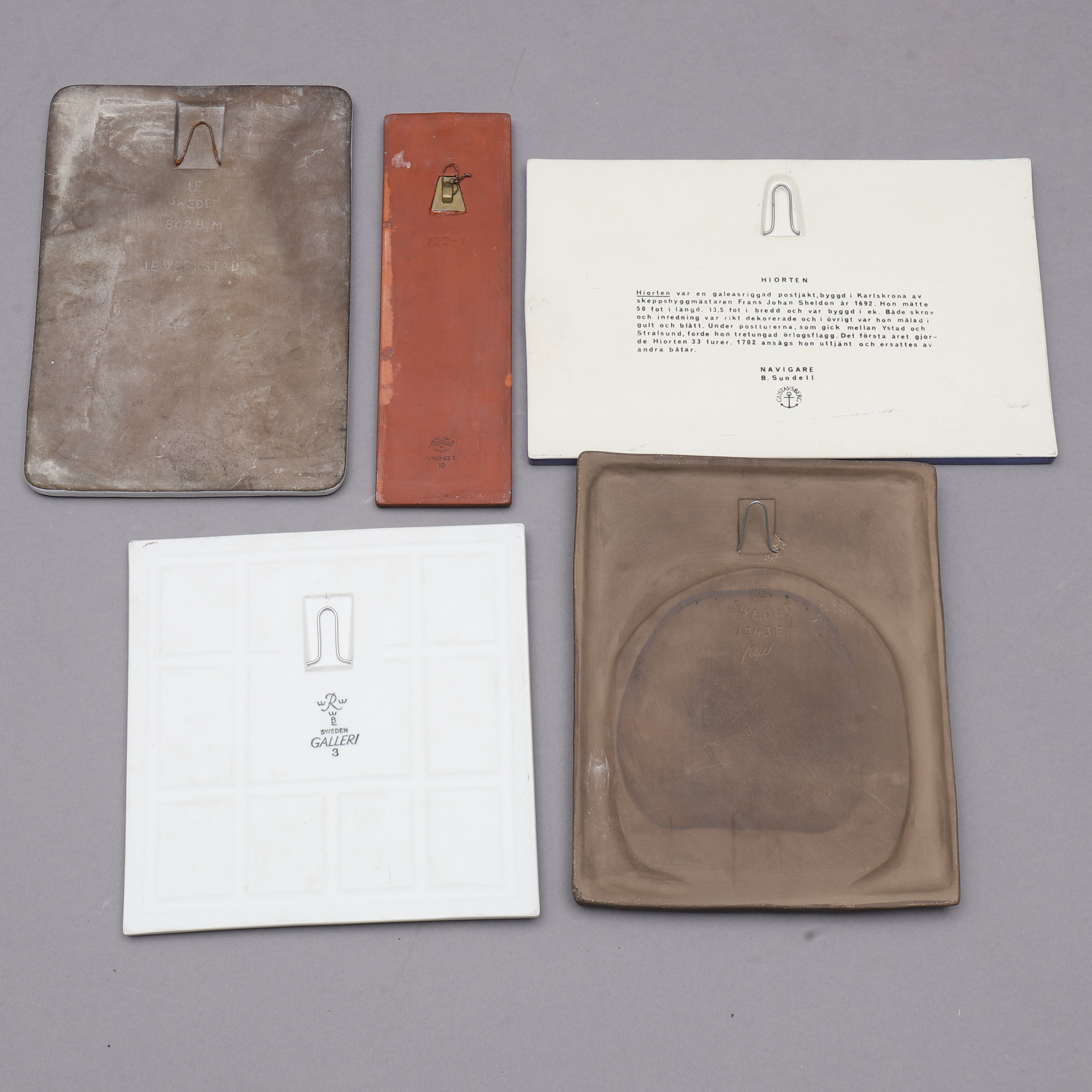 Images for 1599161. WALL RELIEF, 5 pcs, i.a. by Inger Persson & Bertil ...