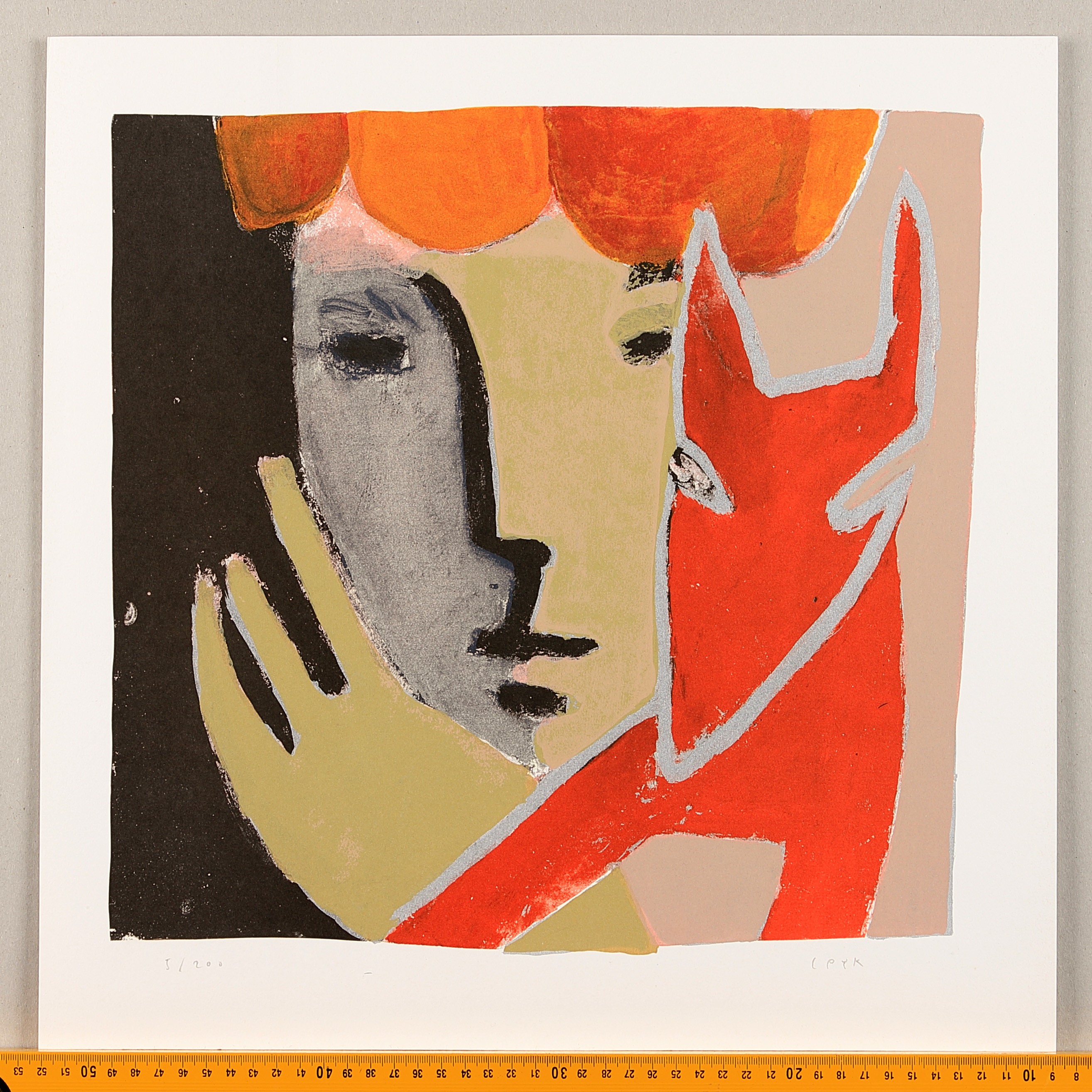 Images for 1603883. CAMILLA PYK (Born 1966): 3 pcs., Faces, and fox ...