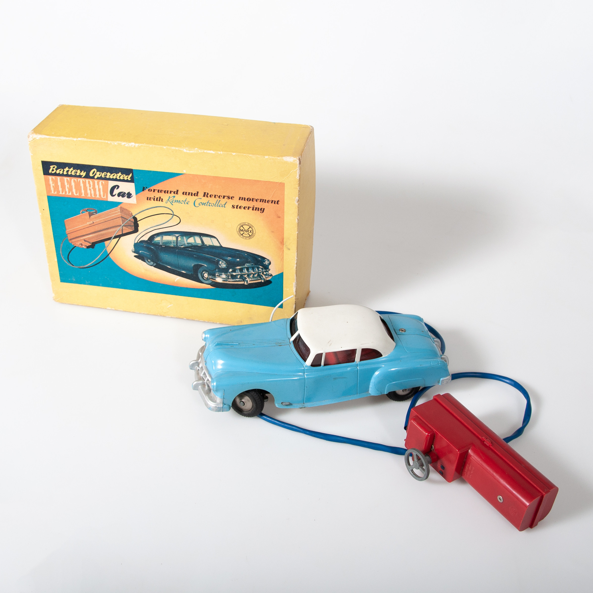 Images for 1609611. MARX, battery-powered car with remote, original box ...