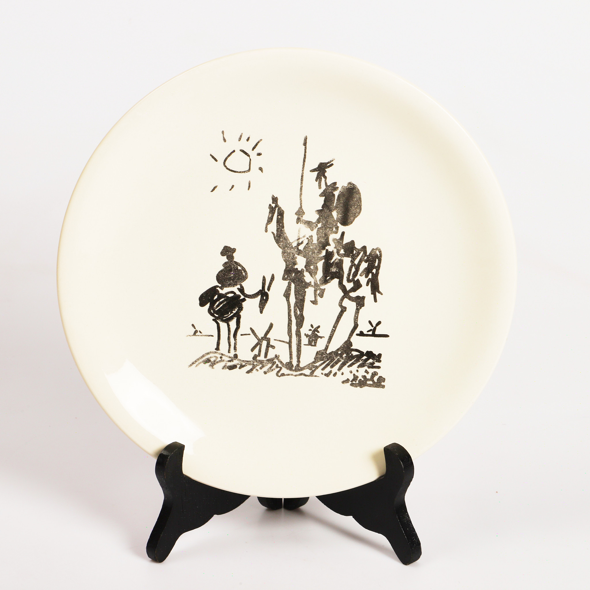 Images for 1624449. PLATE, "Don Quixote", porcelain, Pablo Picasso ...