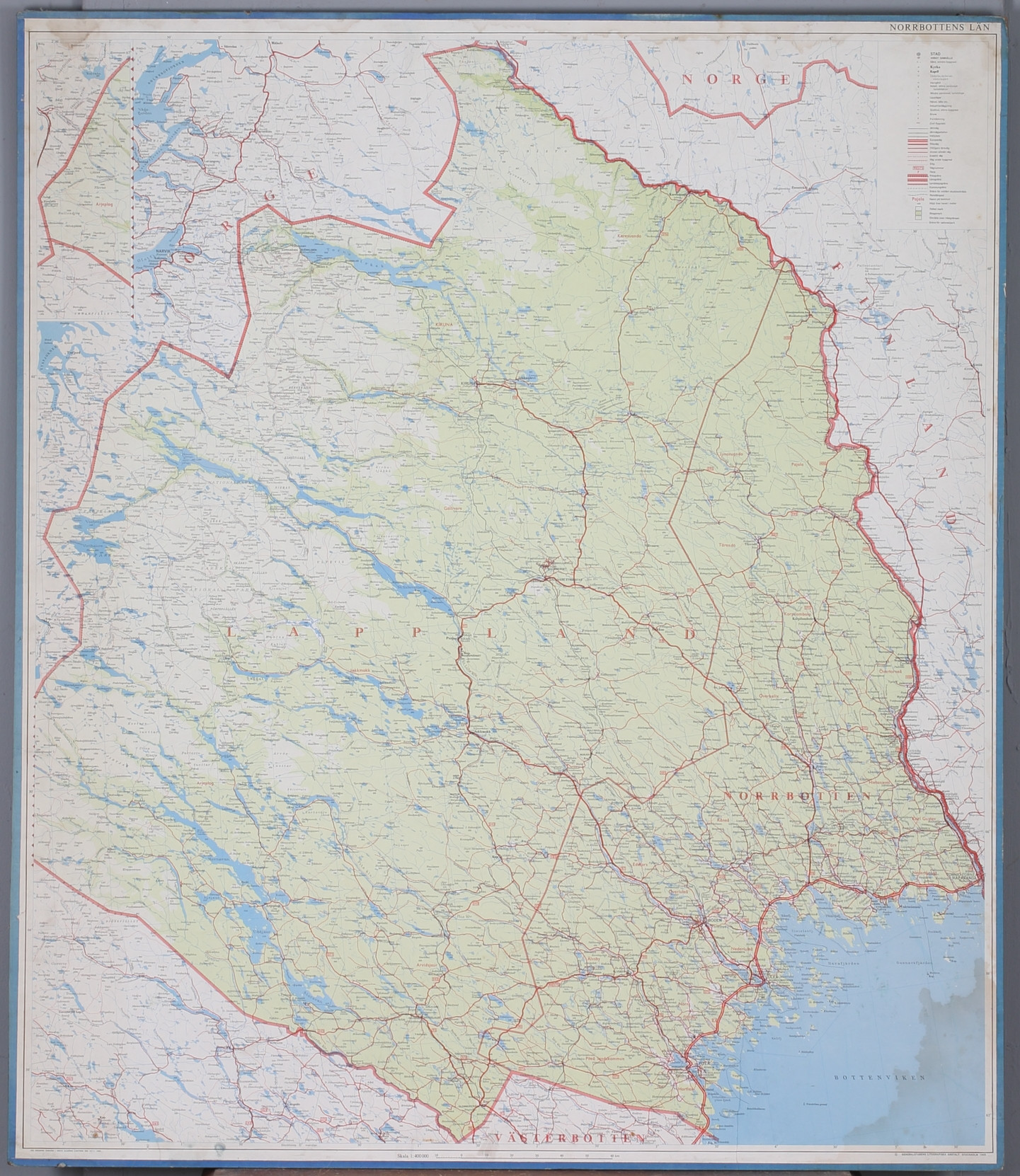 1641231. MAP, Lappi ja Norrbottenin lääni, Yleisesikunnan litografinen ...
