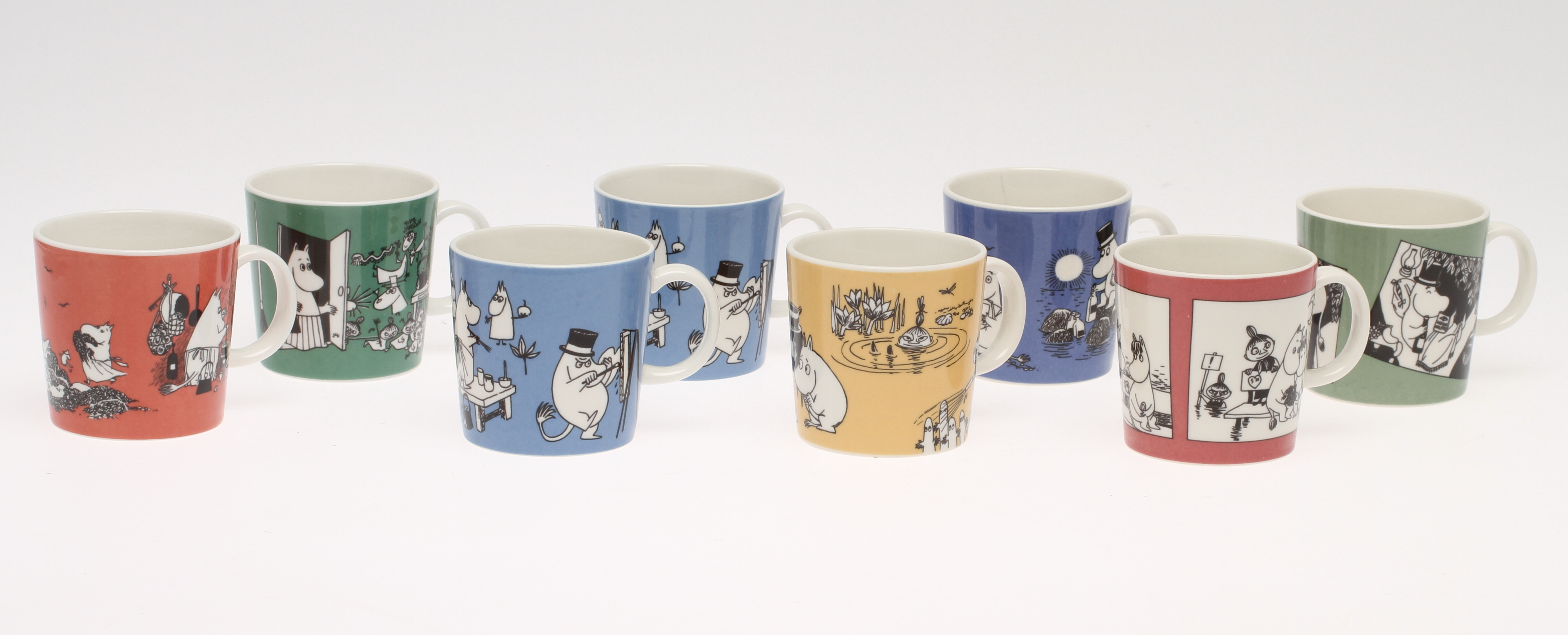 Images for 16501. MUMIN MUGGAR, 8 pcs, "Moomin-Characters", Arabia ...