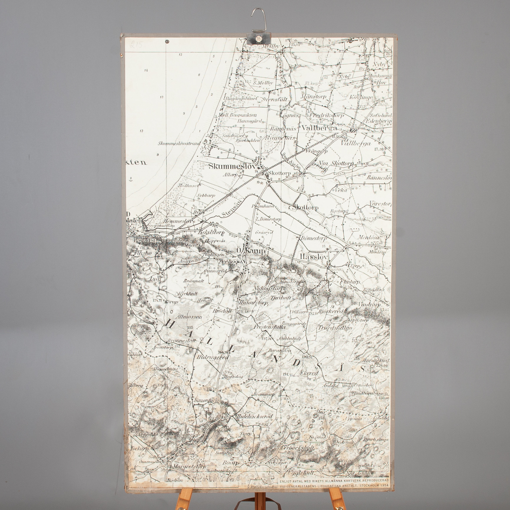 Images for 1660216. SCHOOL MAP, Map of part of Laholm municipality ...