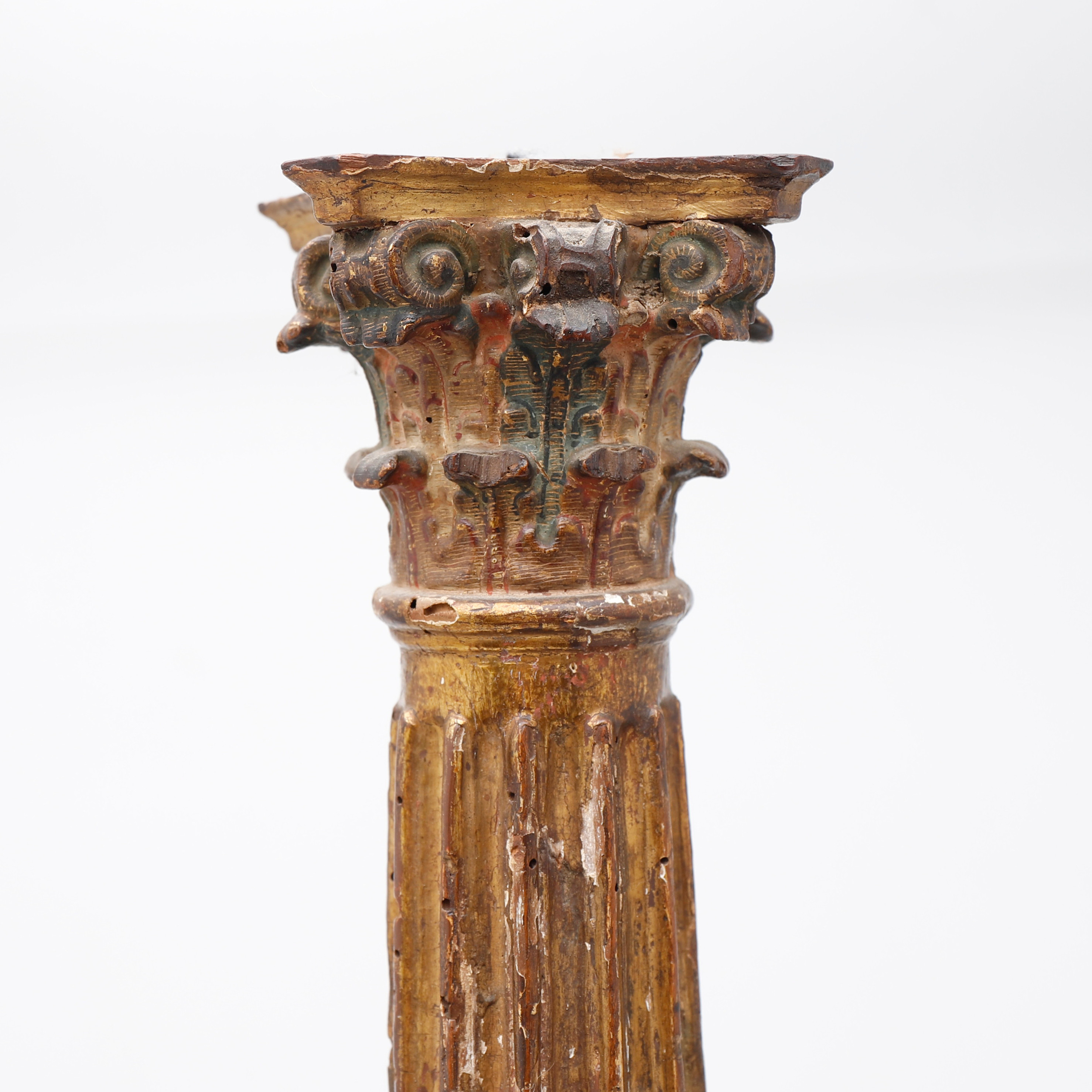 Images for 1668339. Baroque column in carved and gilded wood, 17th ...