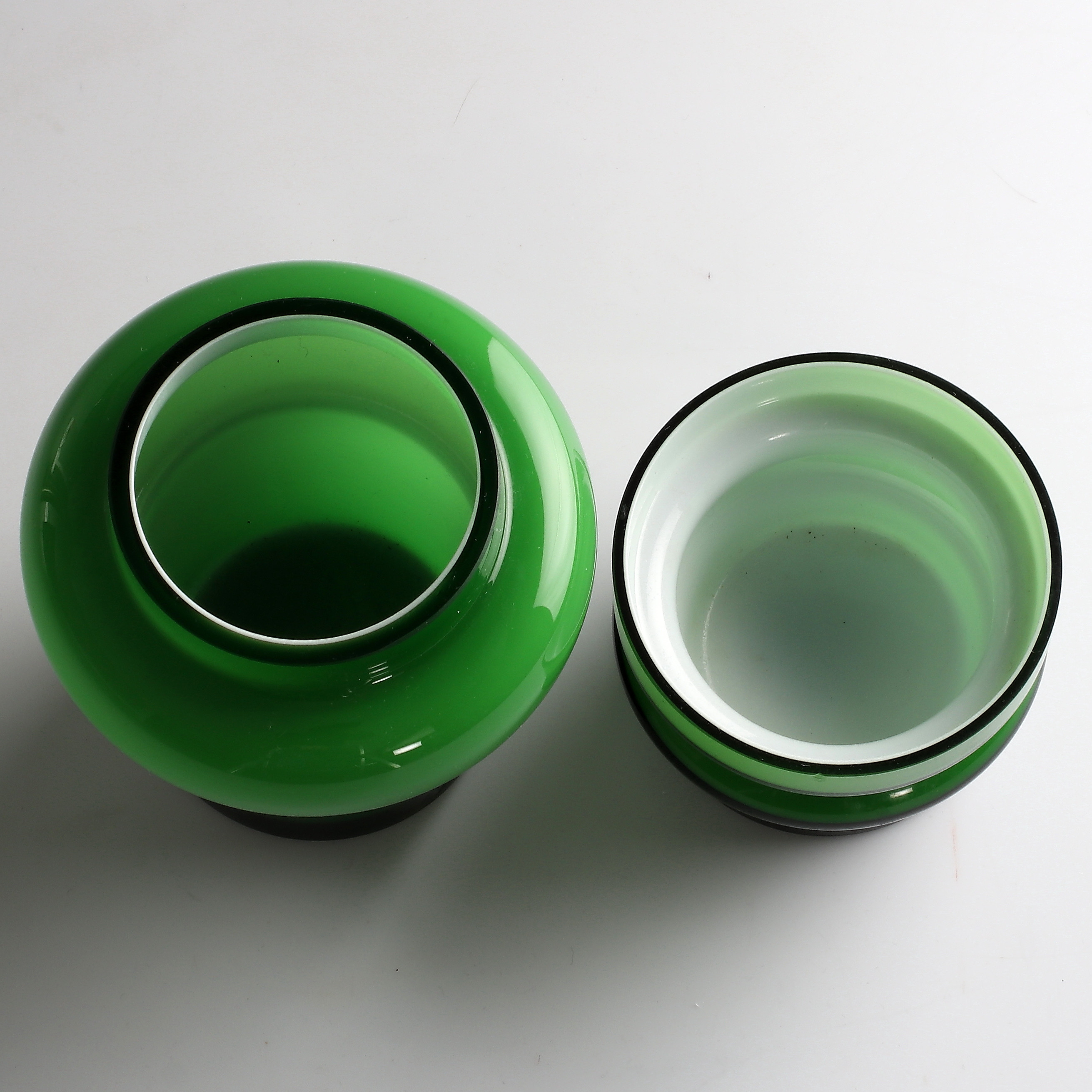 Images for 1670283. VASES, 2 pcs, glass, PO Ström, Alsterfors Glasbruk ...