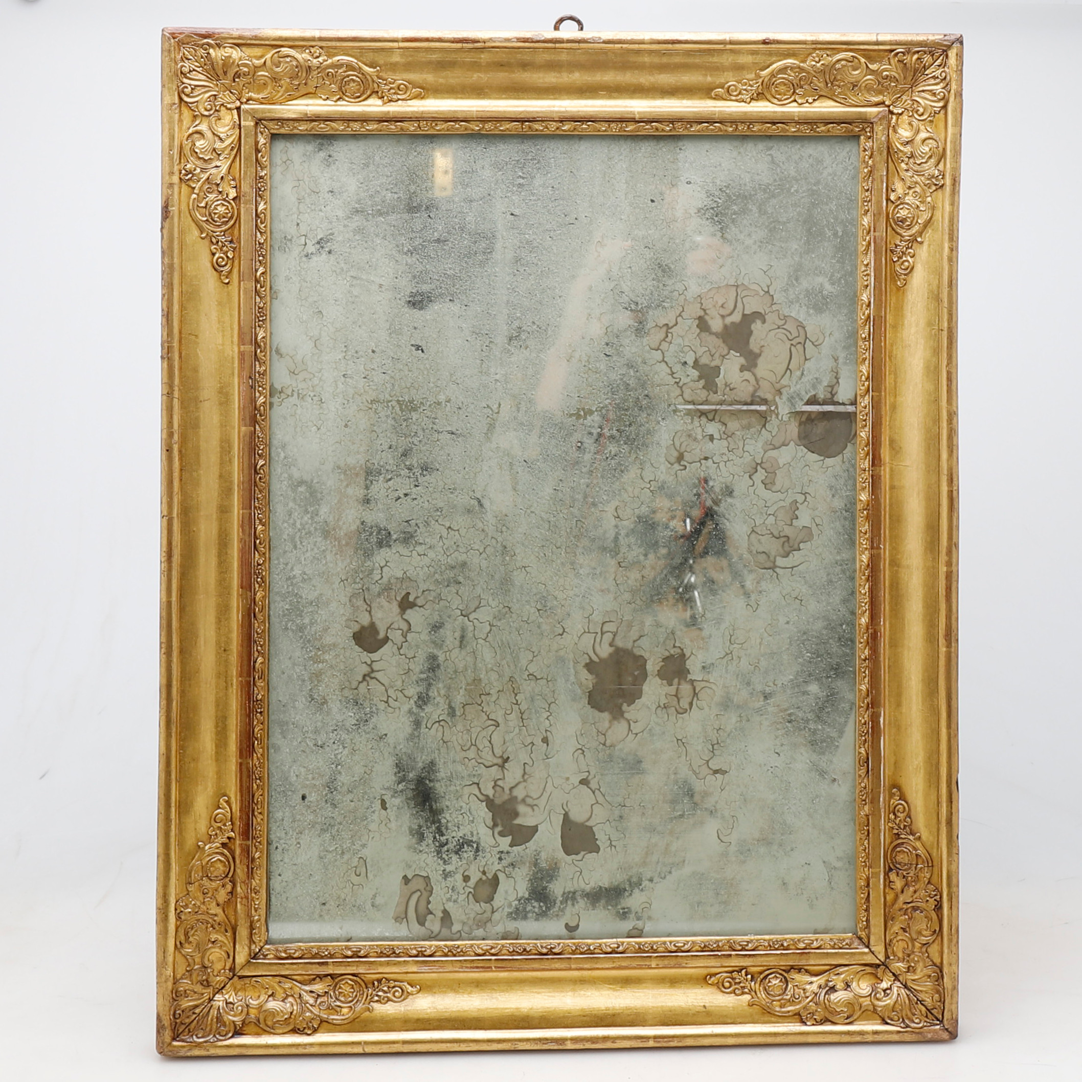 Images for 1685122. Mirror with Empire-style frame in gilt wood and stucco, 19th Century ...