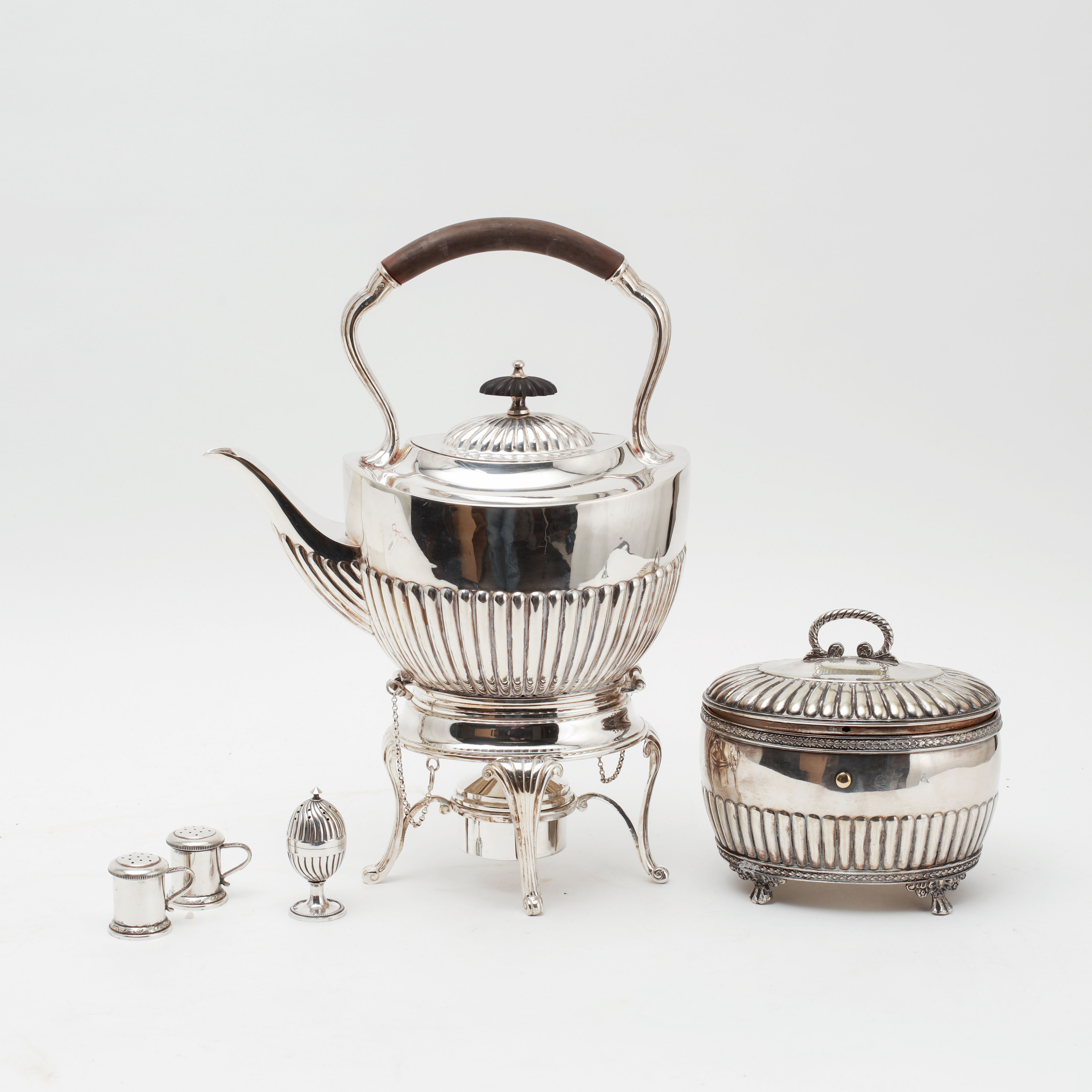 Images for 1686020. TEAPOT with RECHAUD, SUGAR BOX and SPICE POT, 5 ...