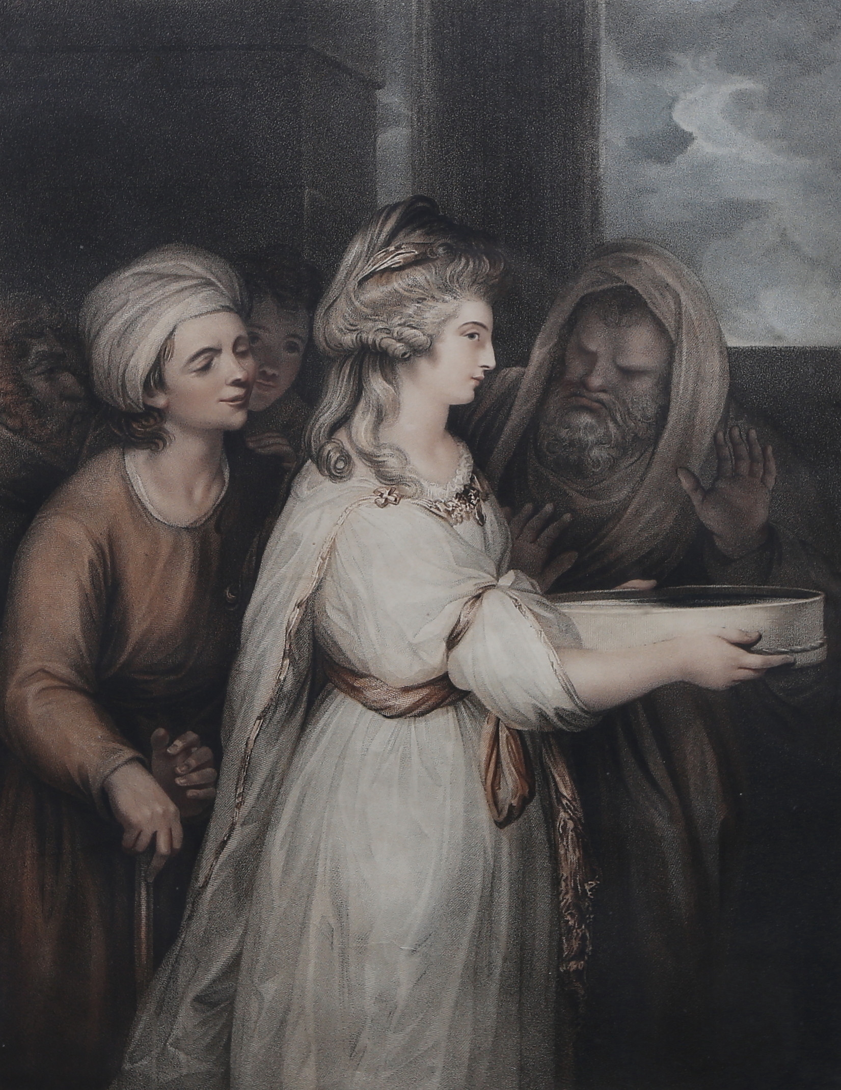 JOSHUA REYNOLDS. Efter. "The Vestal". Grafiskt blad. | Barnebys