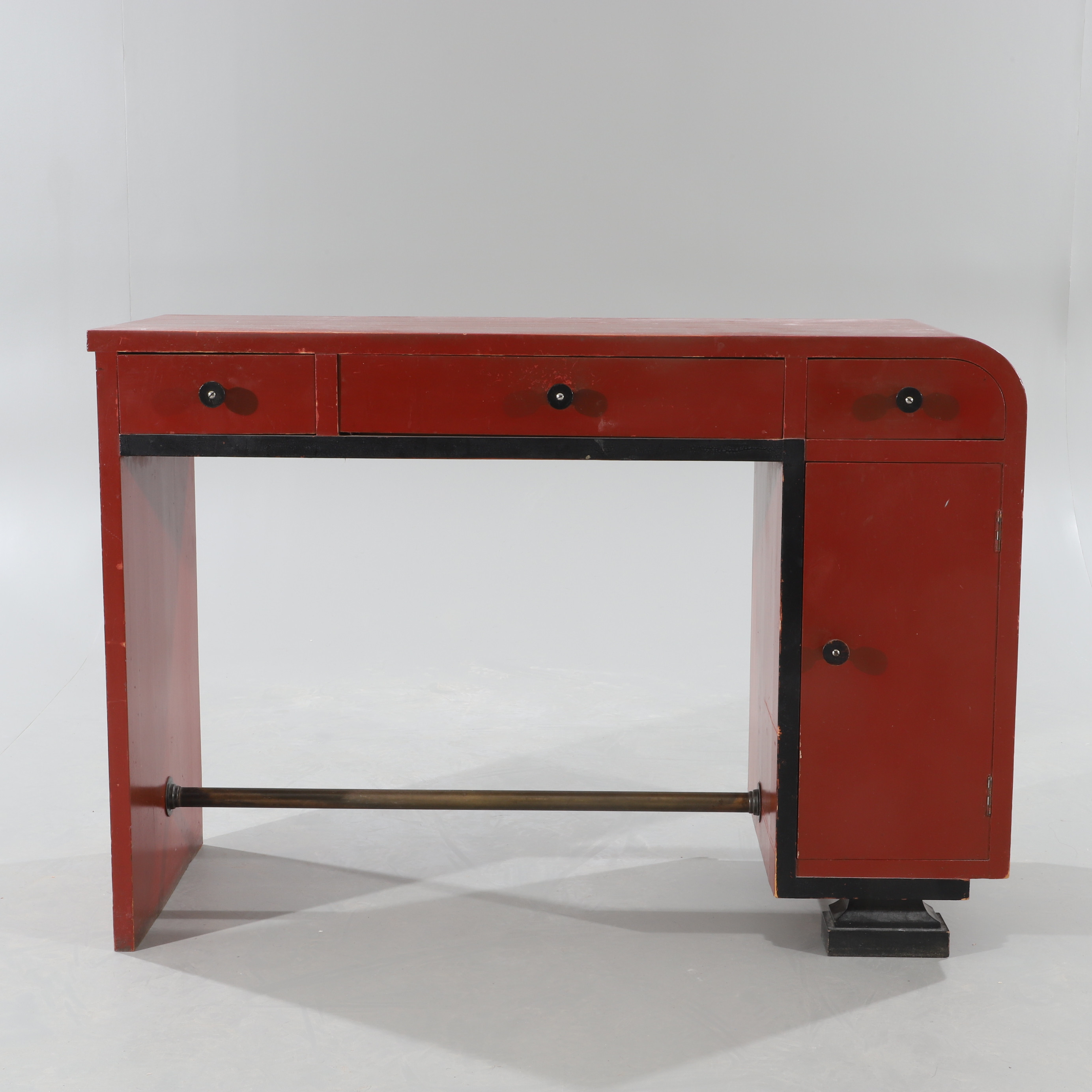 Images for 1699998. DESK, painted red with black details, Art Deco ...
