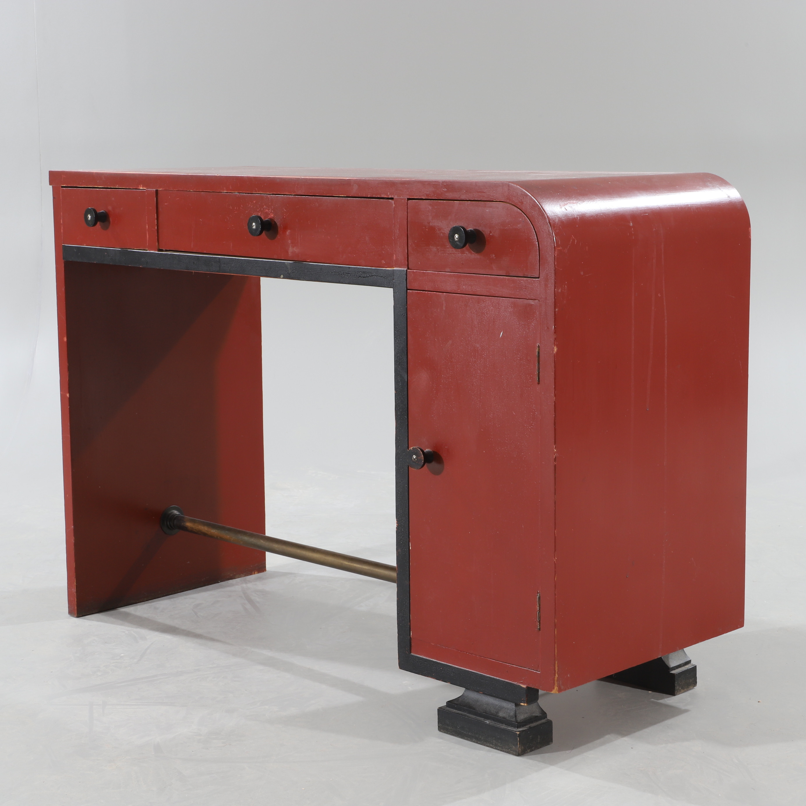 Images for 1699998. DESK, painted red with black details, Art Deco ...