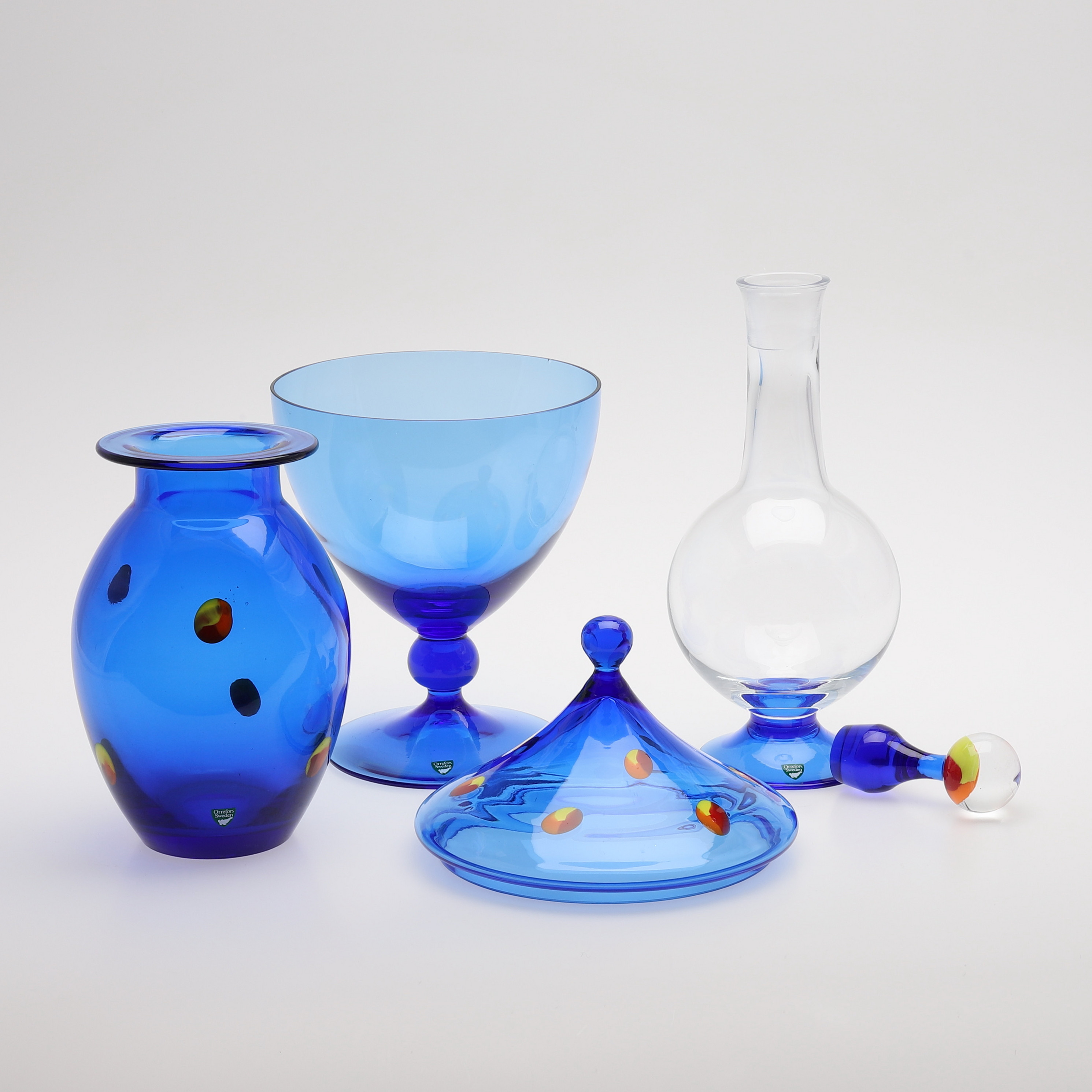 Images for 1702749. ERIKA LAGERBIELKE. VASE, CUP WITH LID and CARAFE ...