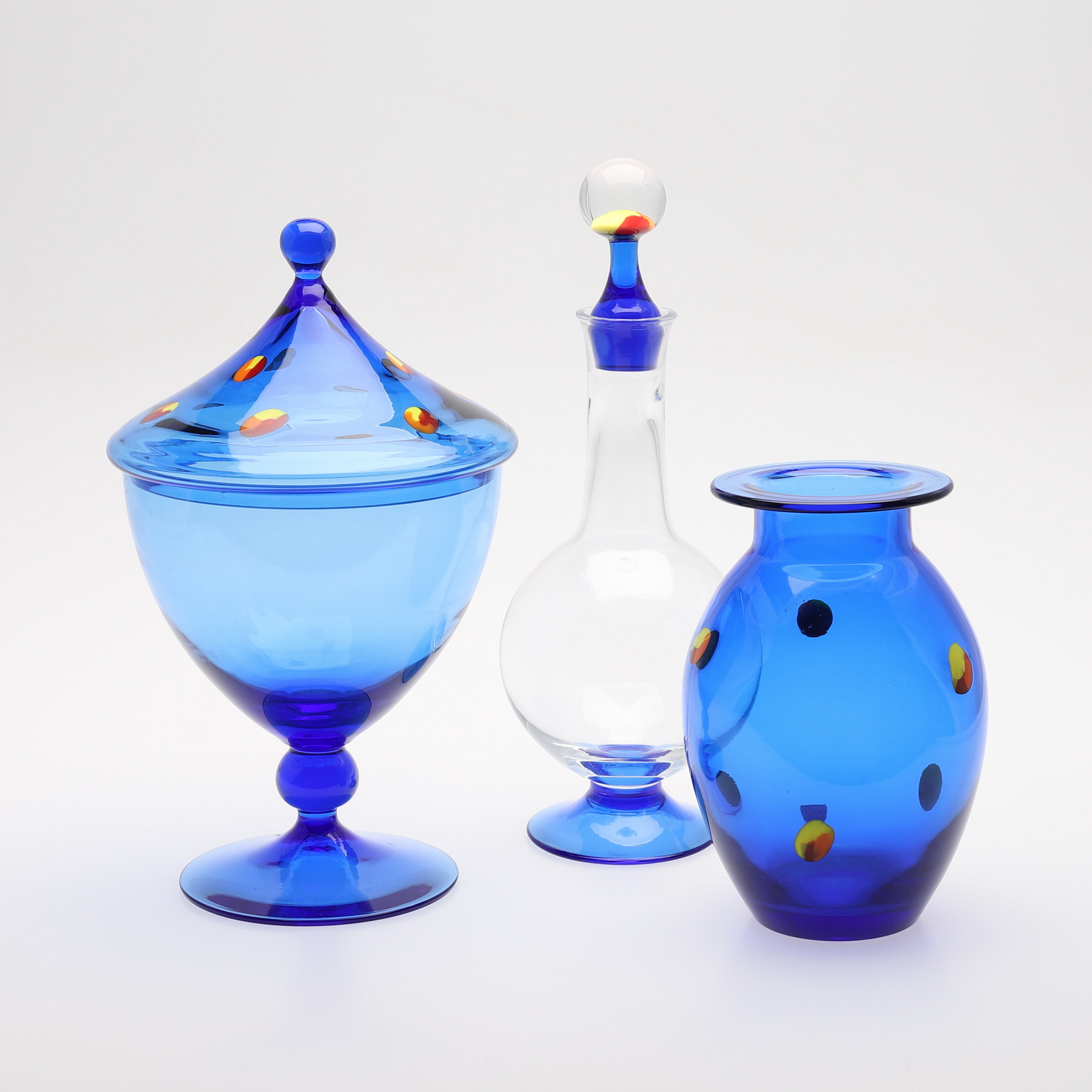 Images for 1702749. ERIKA LAGERBIELKE. VASE, CUP WITH LID and CARAFE ...