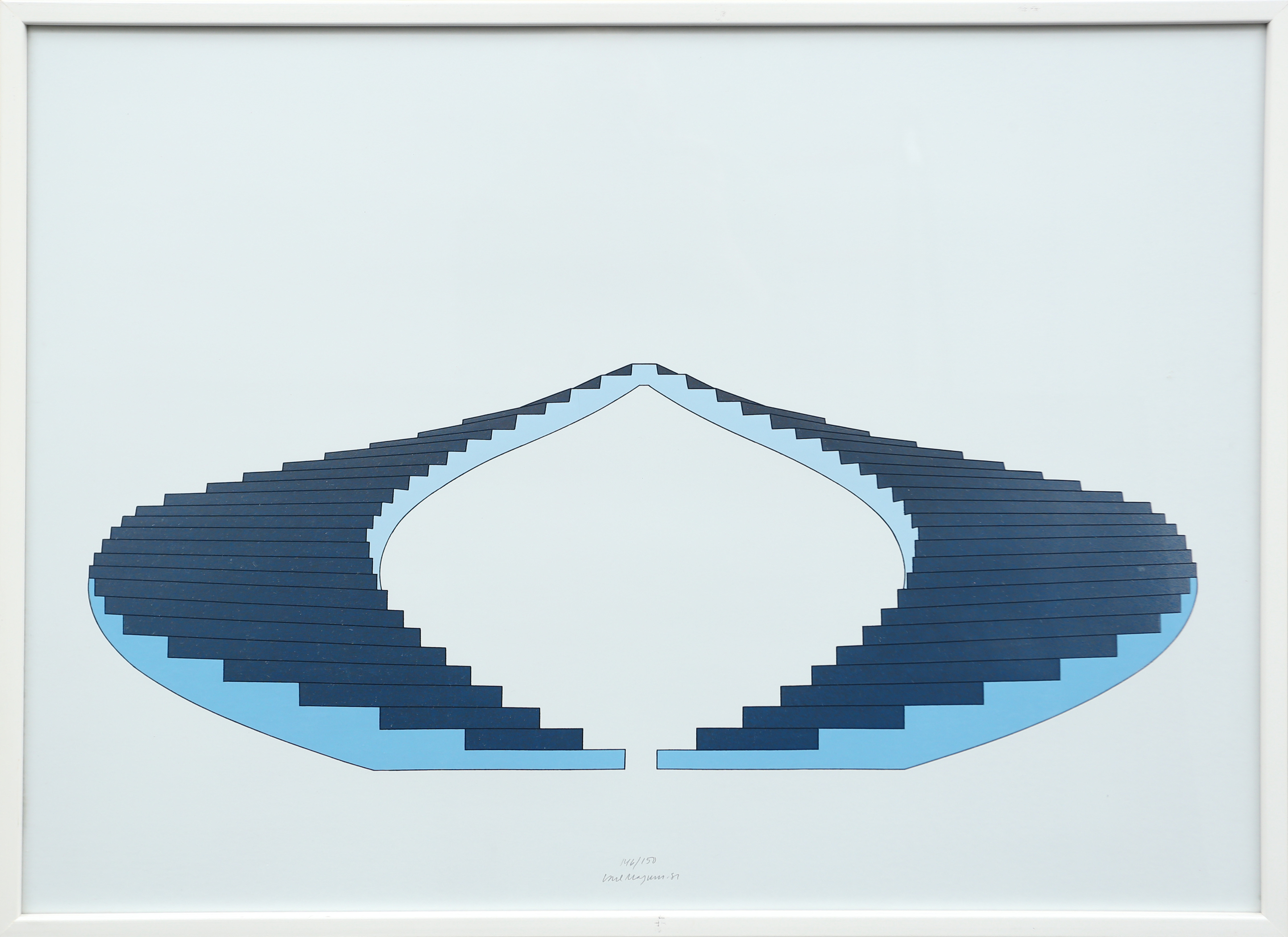 Images for 1704031. KARL MAGNUS. Partially foiled serigraphy, signed ...