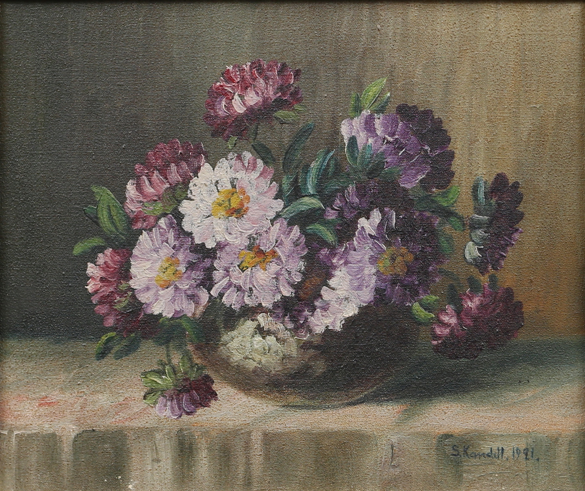 Images for 1725904. STURE KANDELL. Still life, oil on canvas, signed S ...