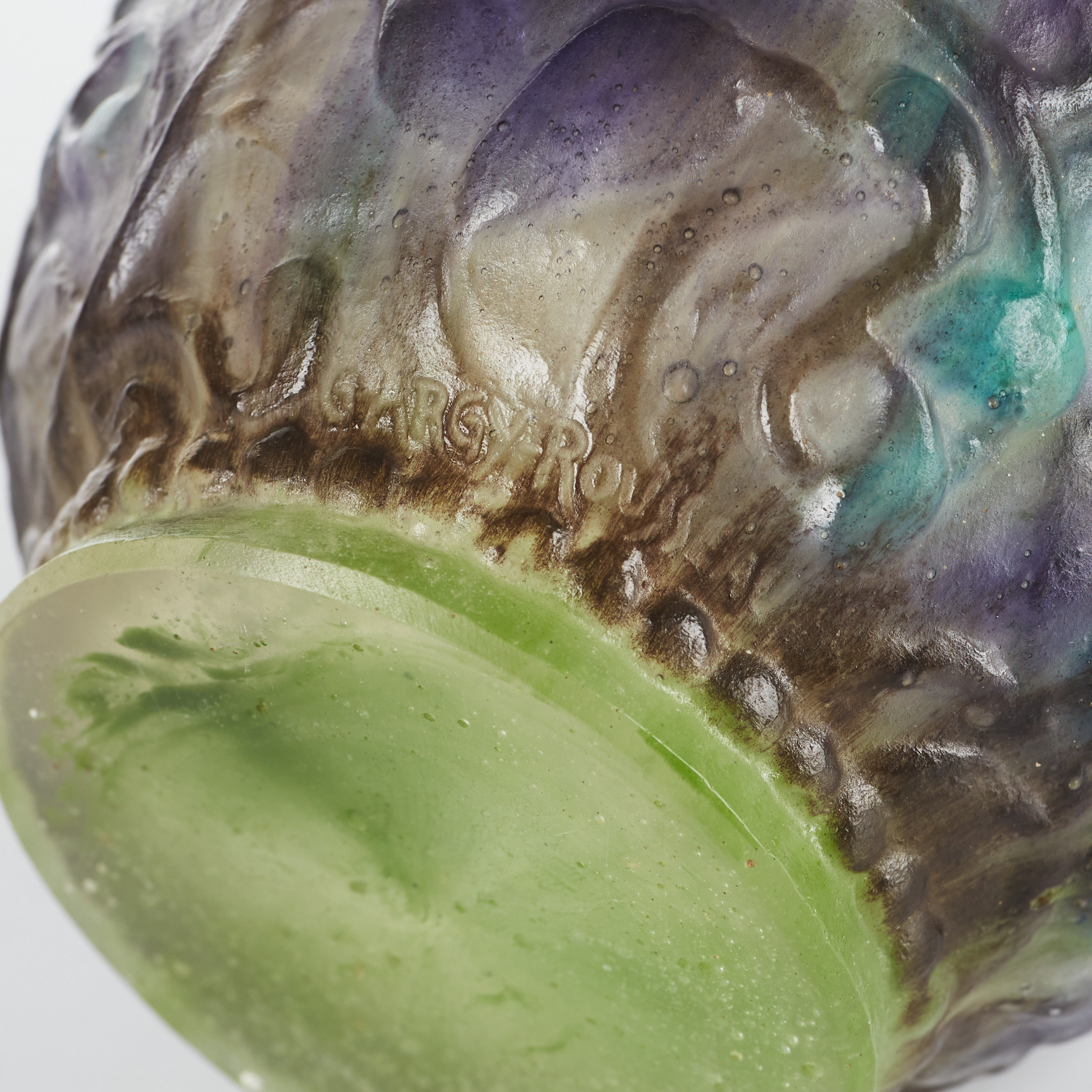 Images for 1730499. GABRIEL ARGY-ROUSSEAU, vase, "Fruits et feuilles ...