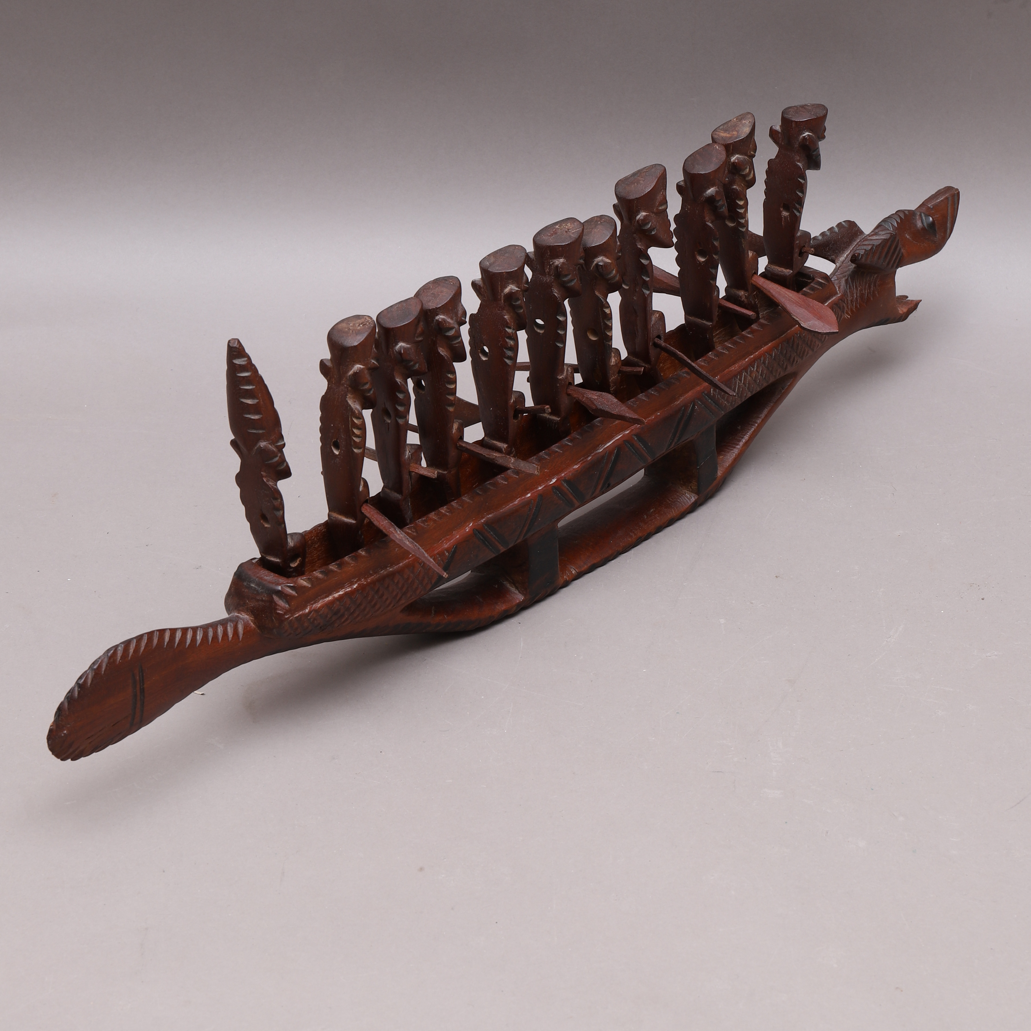 Images for 1731770. BOAT WITH ROWERS, Africa, carved wood. - Auctionet