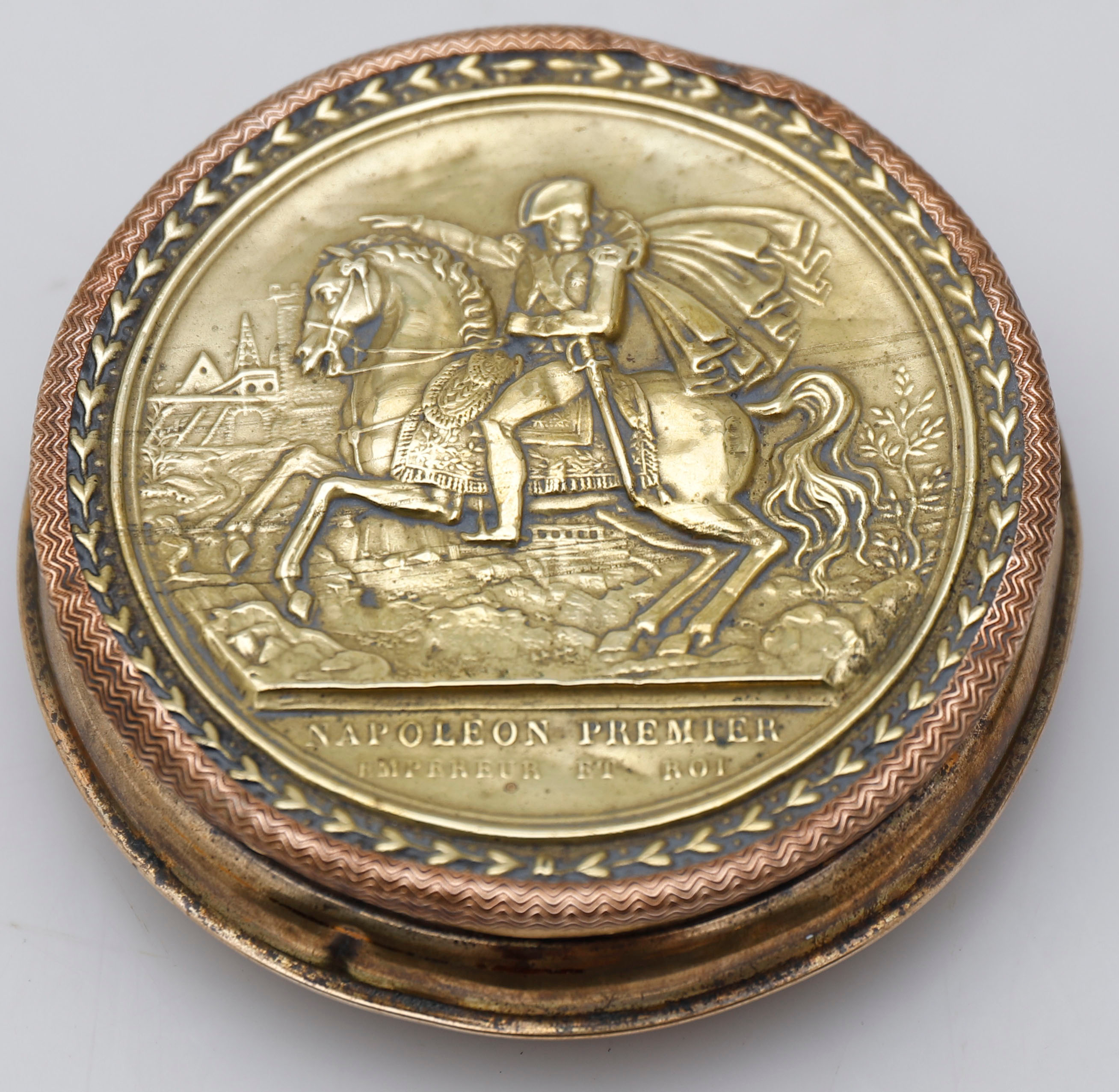 Images for 1732886. French copper and brass snuff box with Napoleon on ...