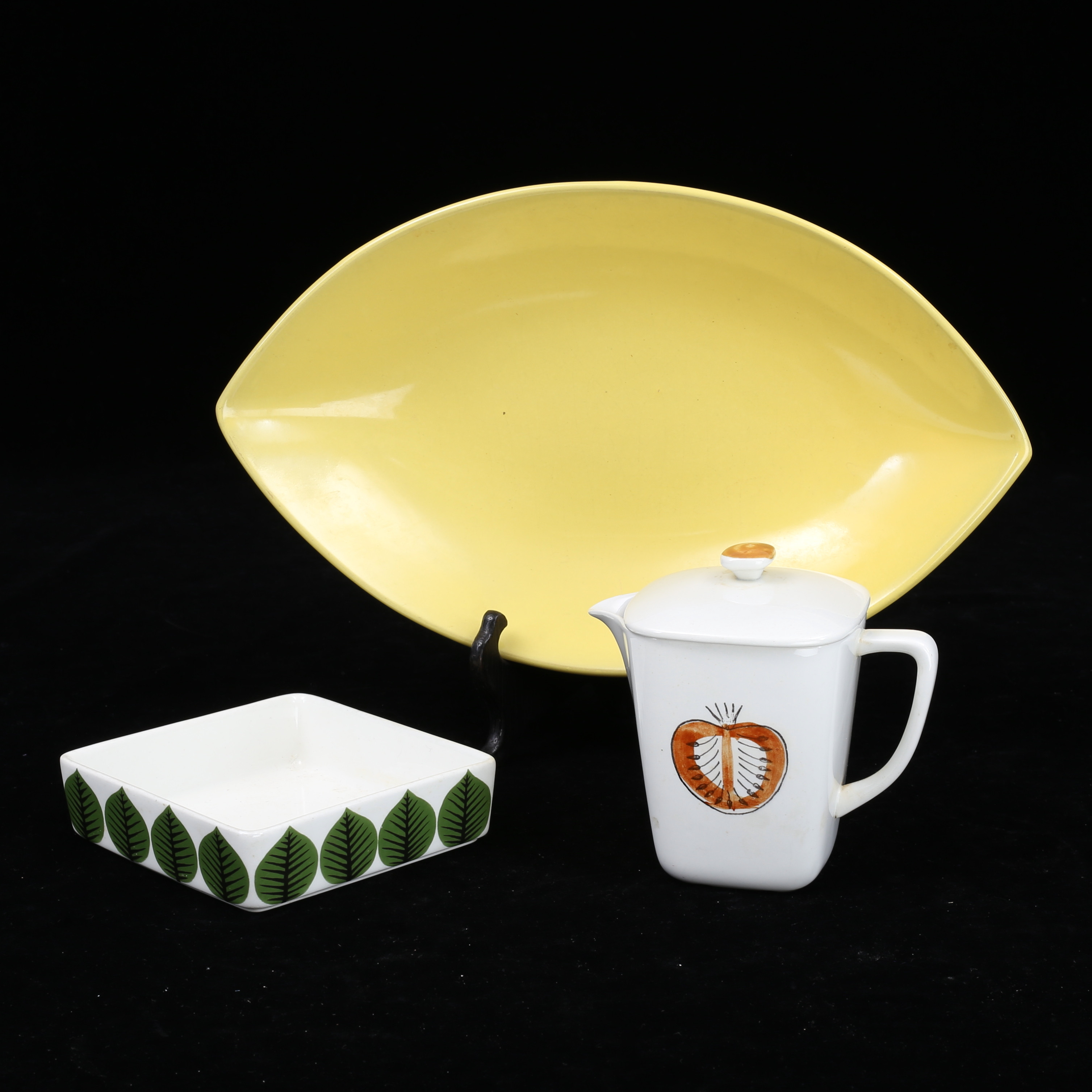 Images for 1732953. PLATE, BOWL, JUG, 3 parts, porcelain, Upsala Ekeby ...