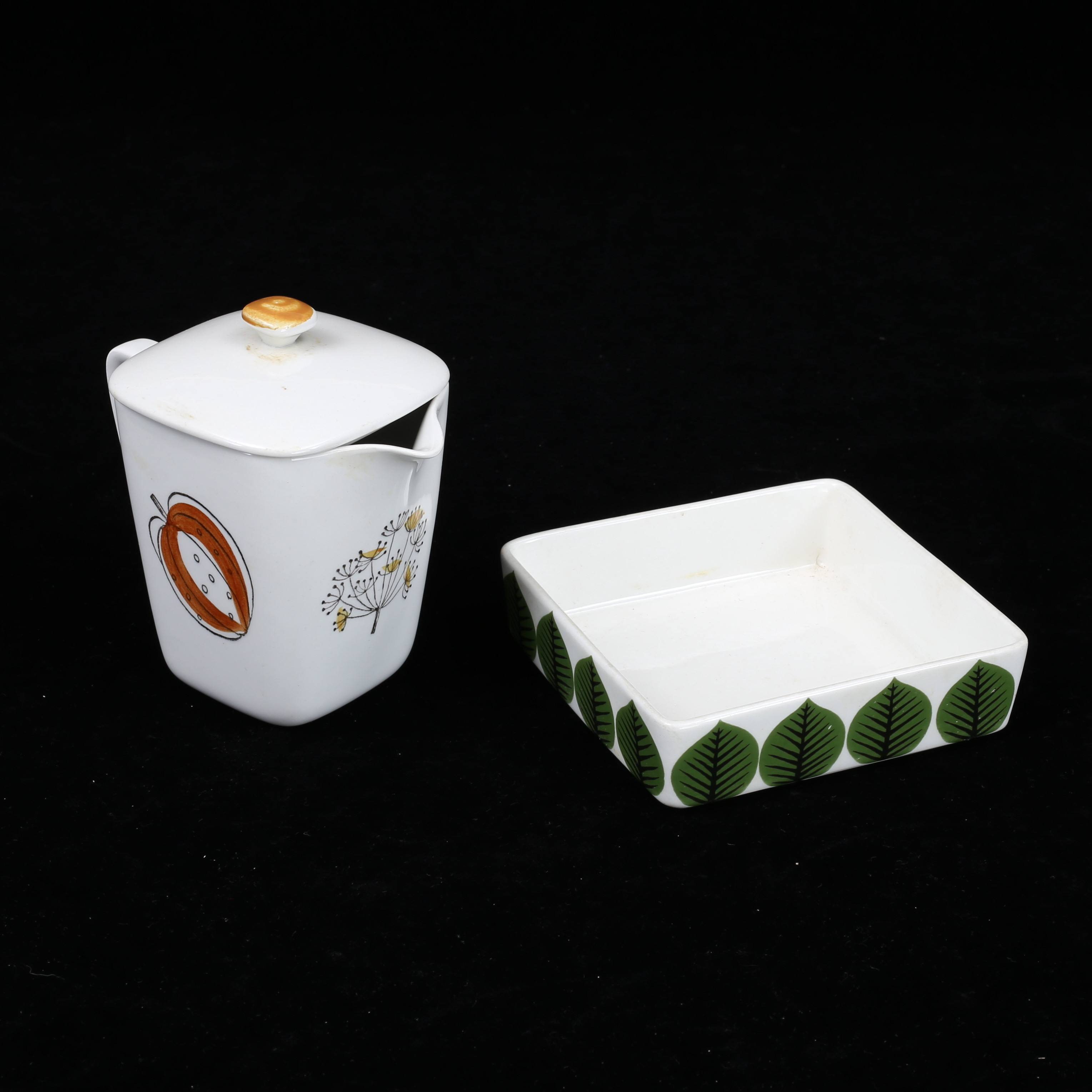 Images for 1732953. PLATE, BOWL, JUG, 3 parts, porcelain, Upsala Ekeby ...