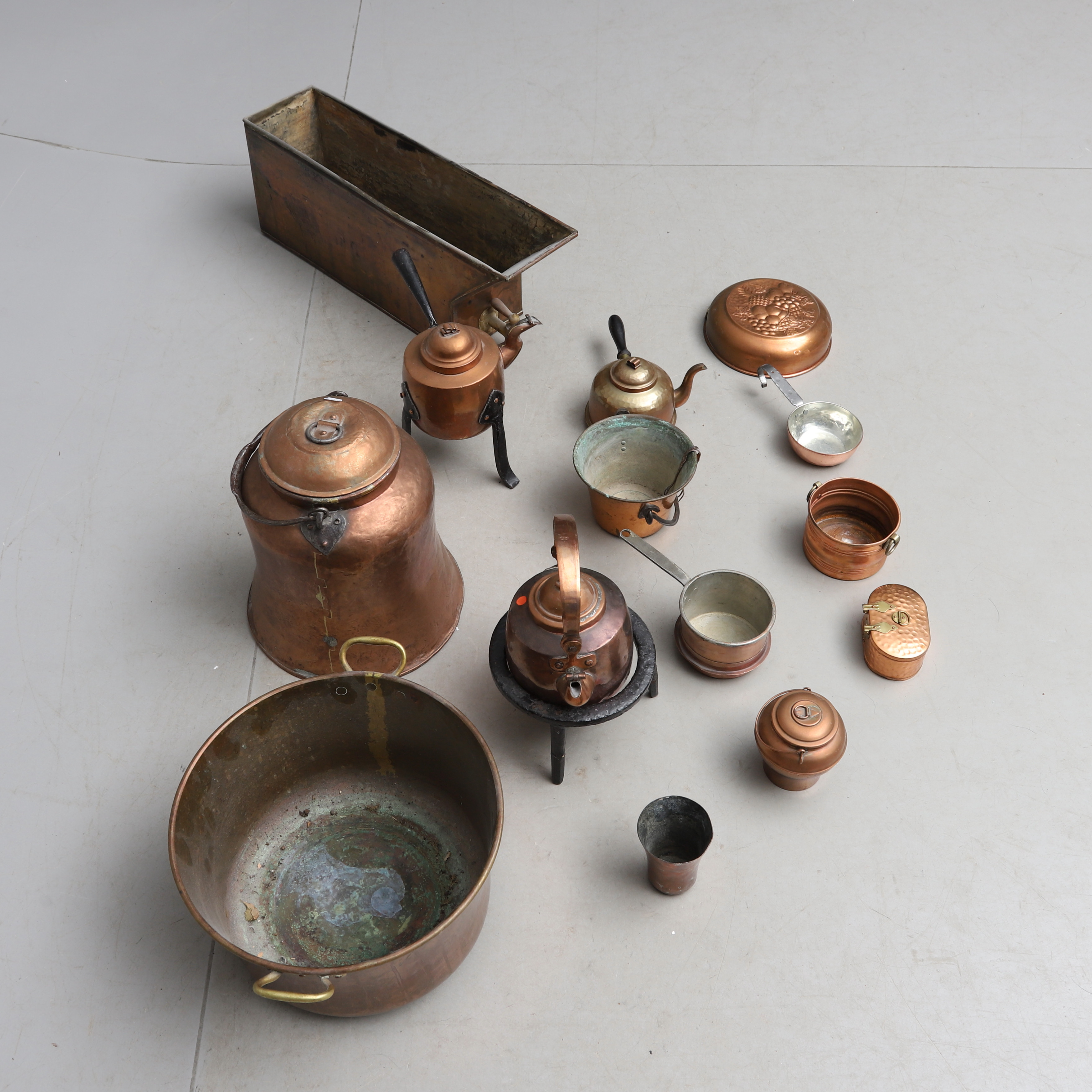 COPPER OBJECTS, 19th/20th century. Silver & Metals - Pewter, Brass ...
