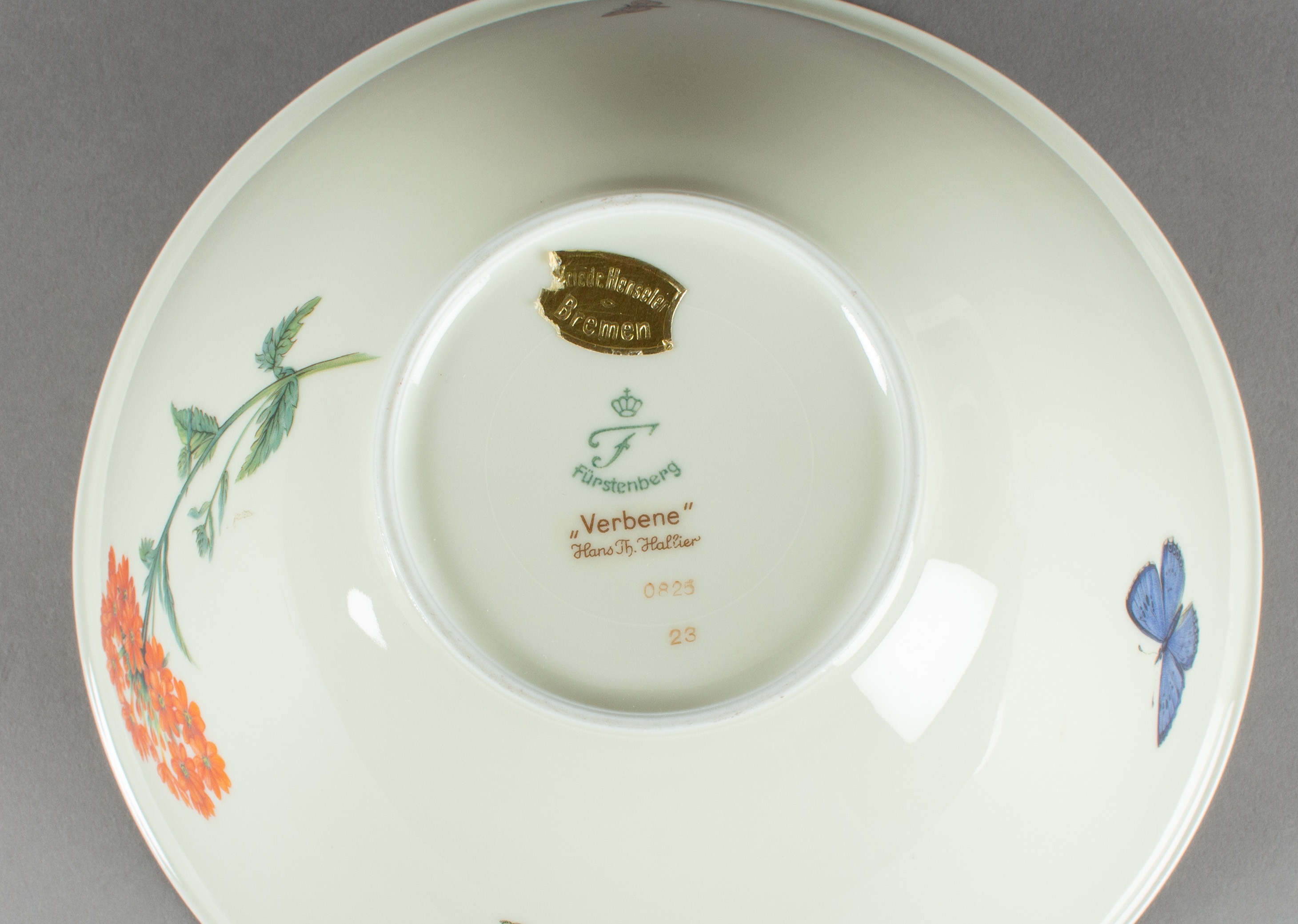 Images for 1738809. Hans Theodor Hallier, vase and bowl, 'verbena', dev ...