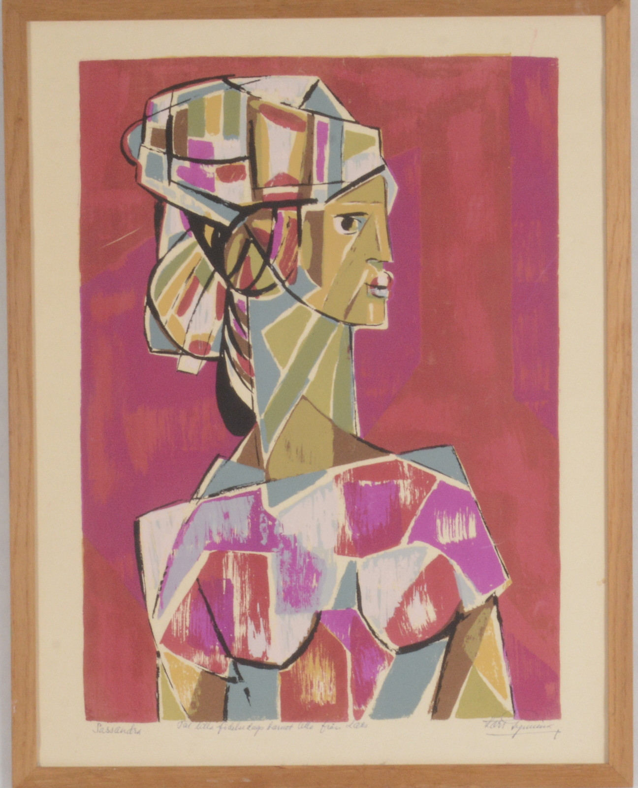 LARS GYNNING. Färglitografi. Konst - Grafik - Auctionet