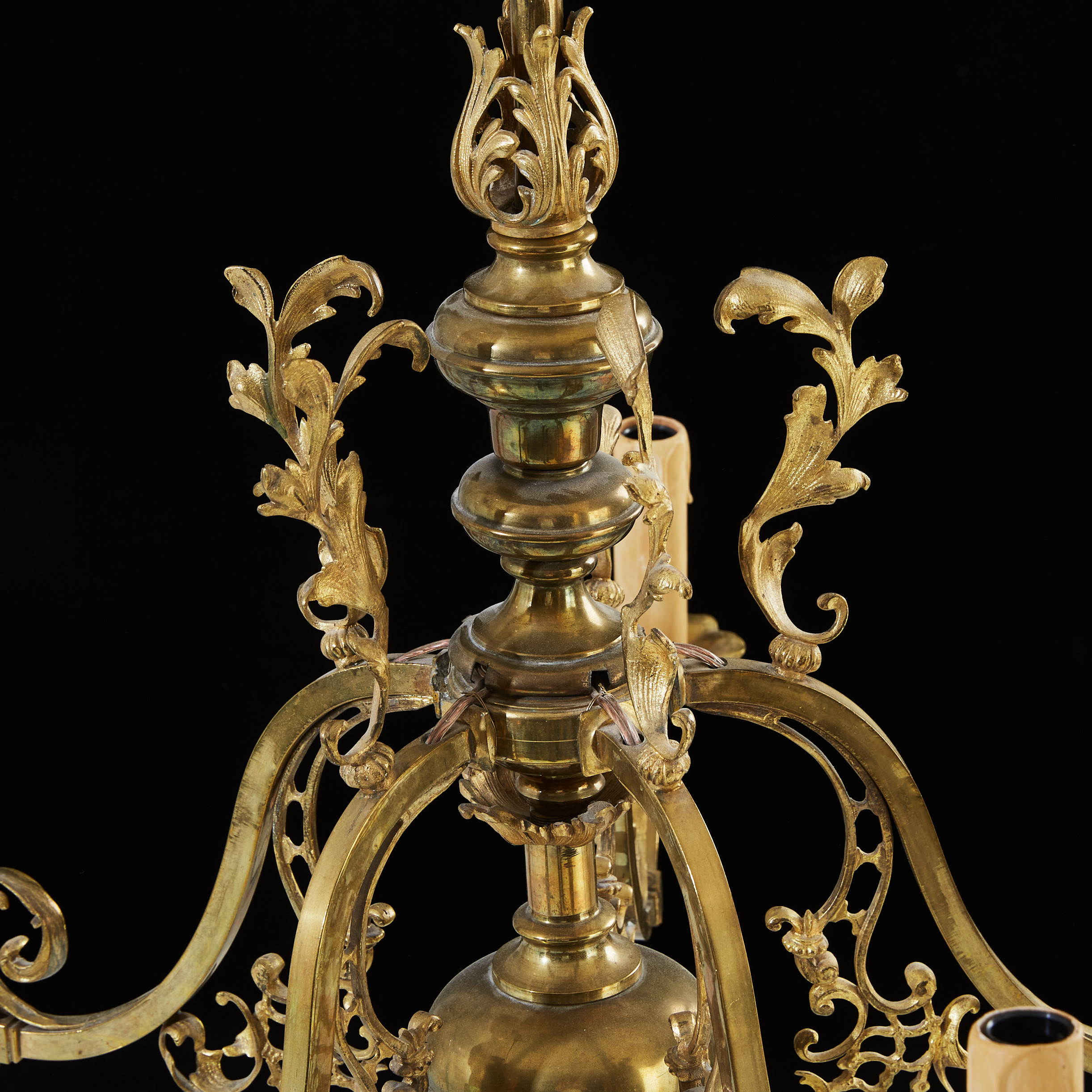 Images for 1740313. CEILING LAMP, brass, rococo style, early 20th ...