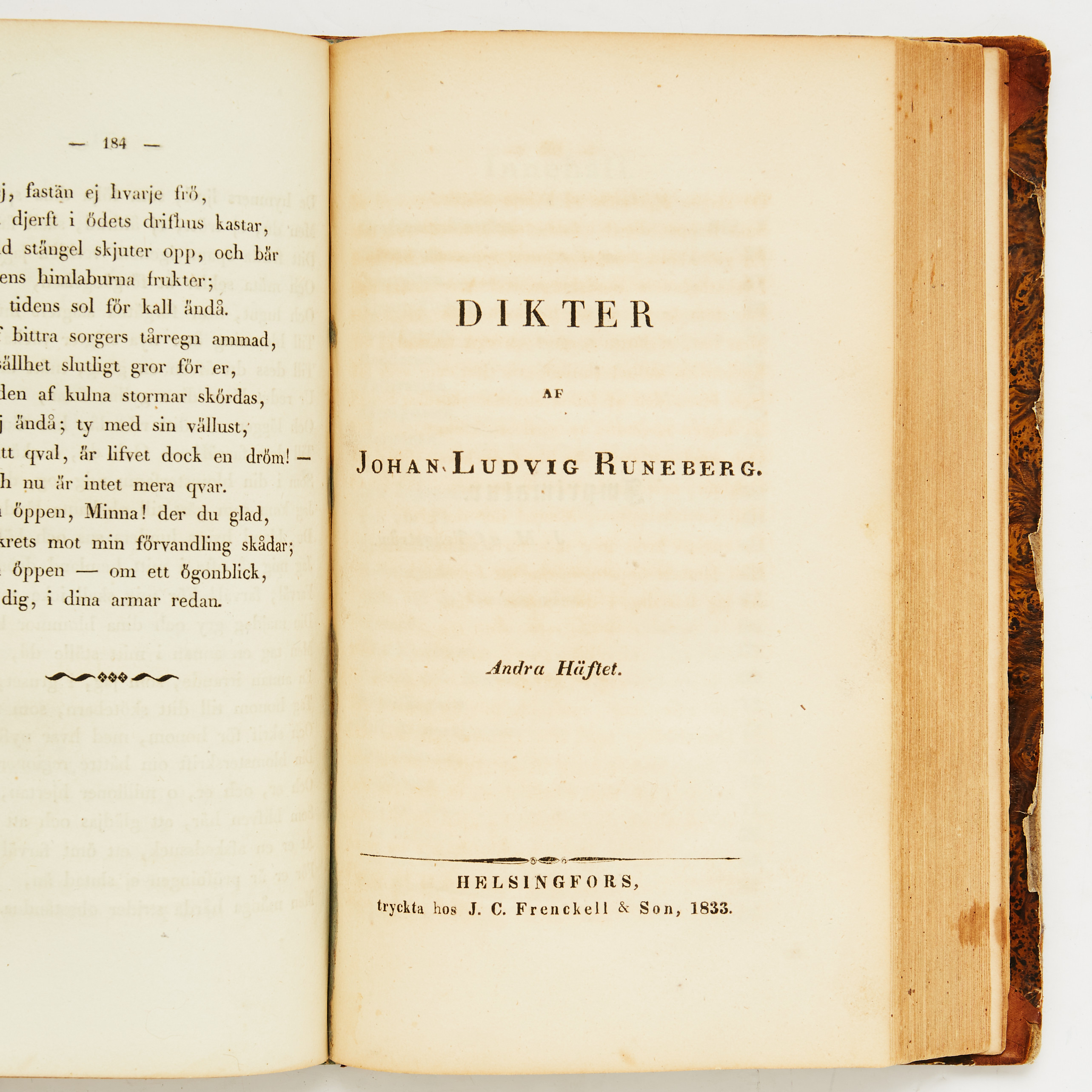 Images for 1741996. Runeberg Poems part I and II in original. - Auctionet