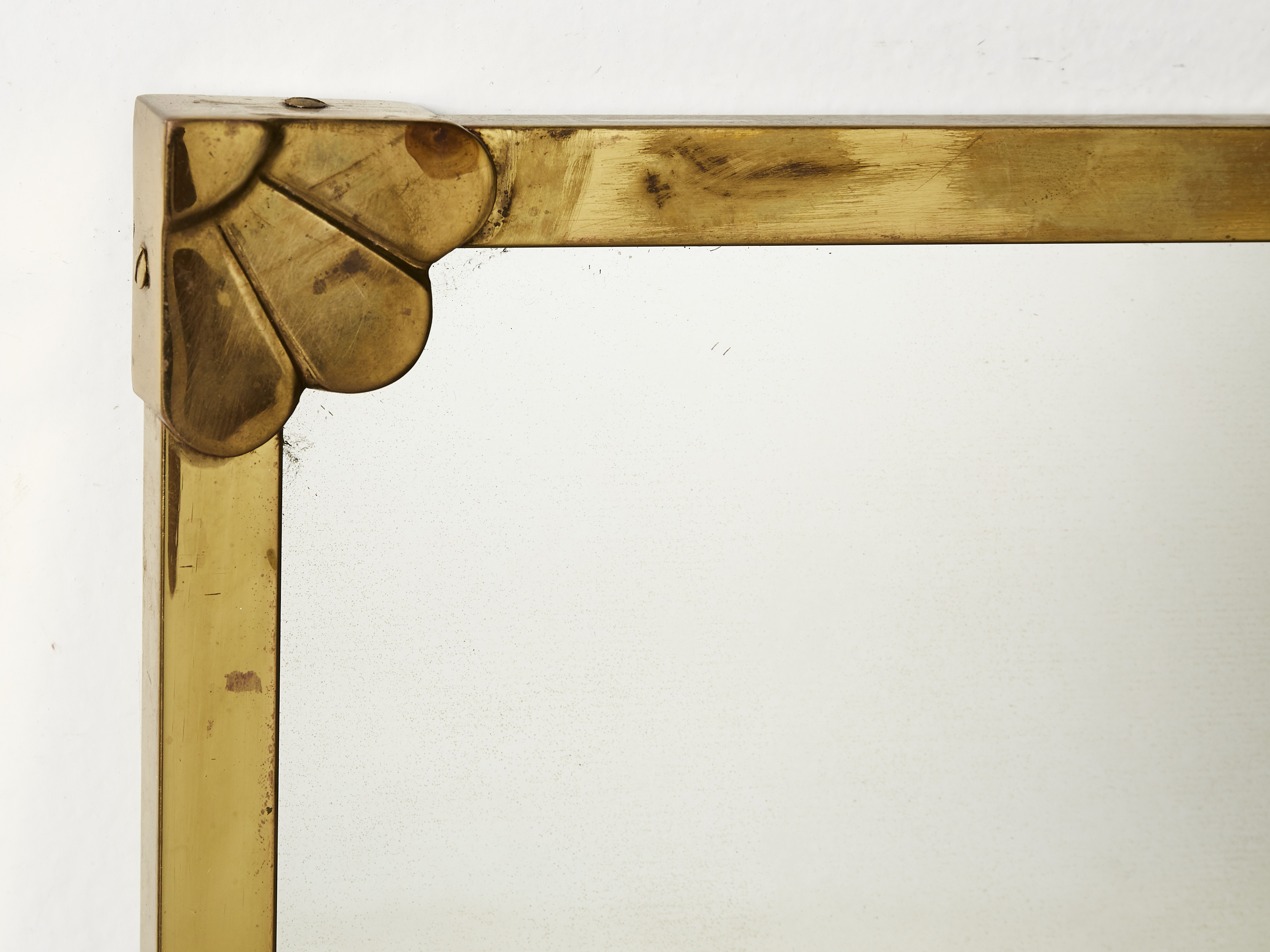 Images for 1745605. MIRROR, second half of the 20th century, brass frame. - Auctionet