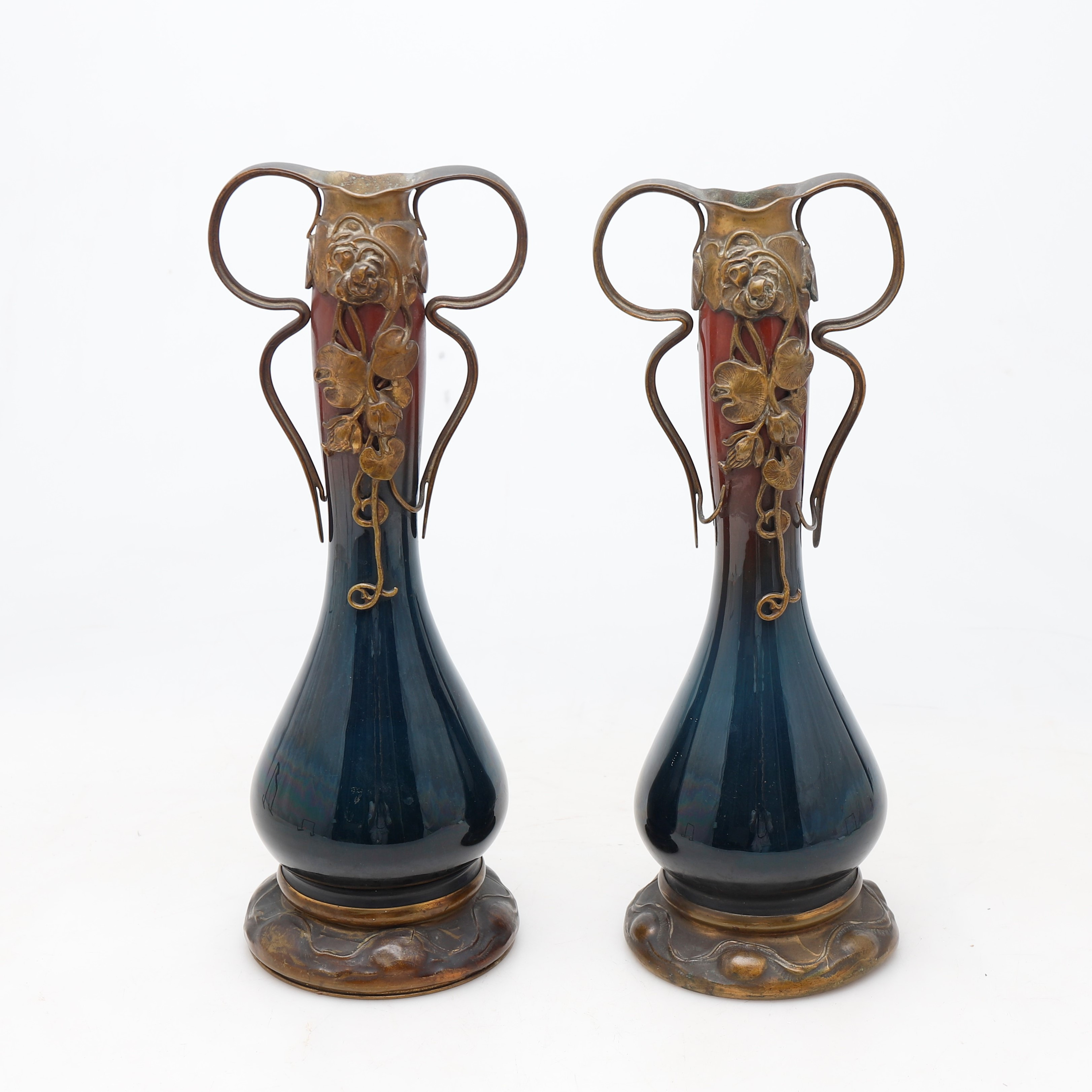 Images for 1746710. Pair of French or Belgian Art Nouveau vases in ...