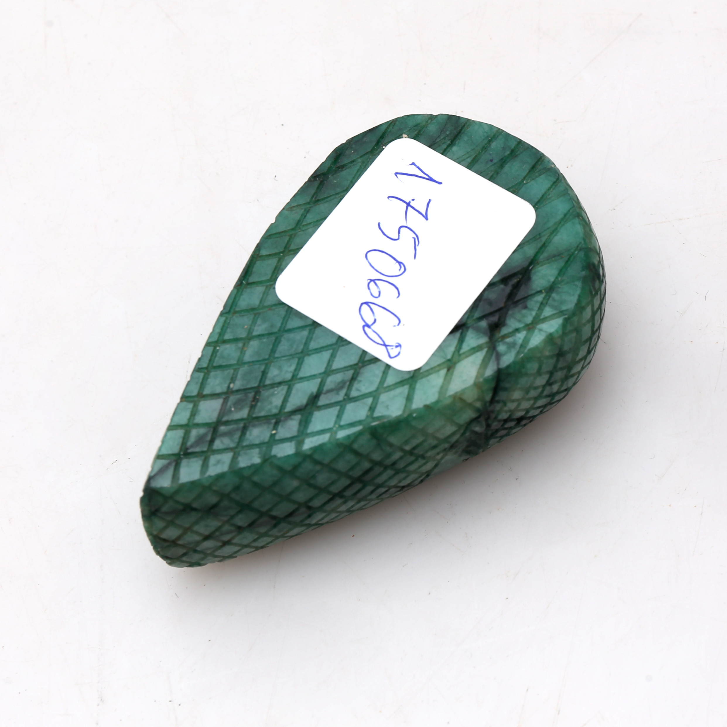 Images for 1750668. Paperweight with engraved rough emerald, 20th ...