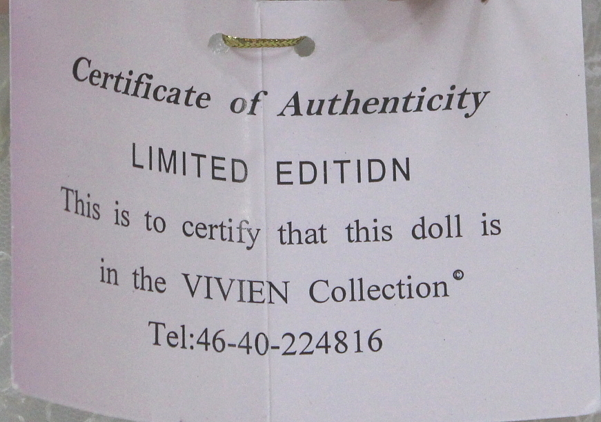 Images for 176105. DOLLS two pieces an angel and a seated doll, Viven ...