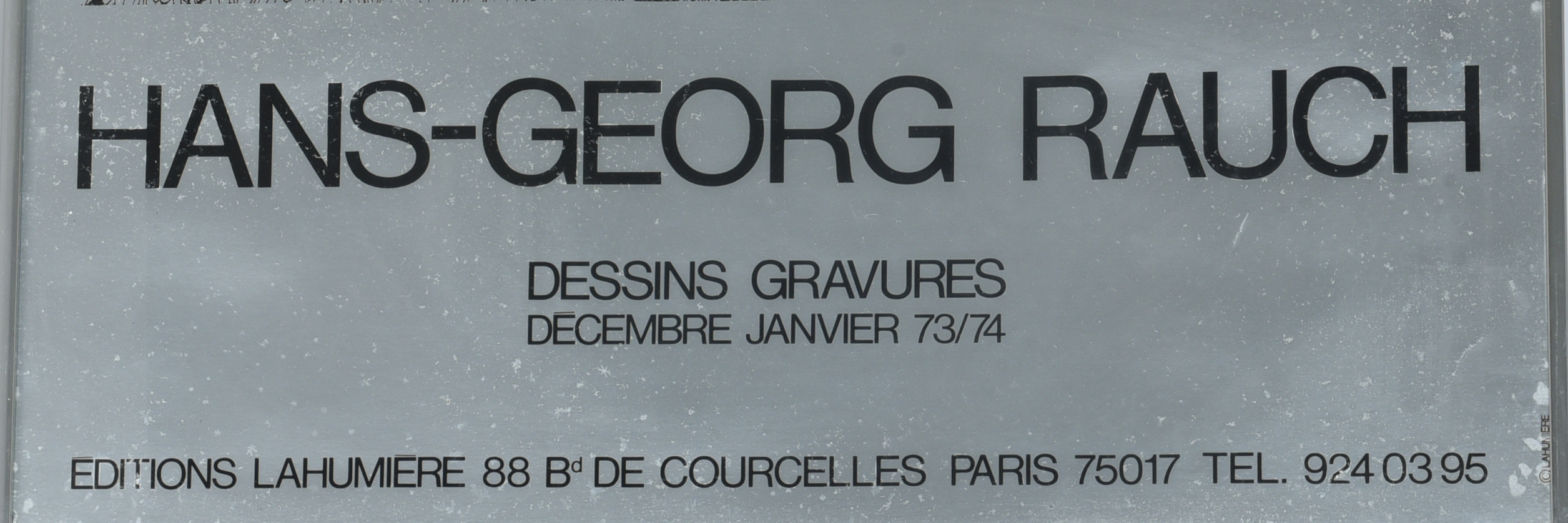 Images for 1766474. HANS-GEORG RAUCH, exhibition poster, Dessins ...