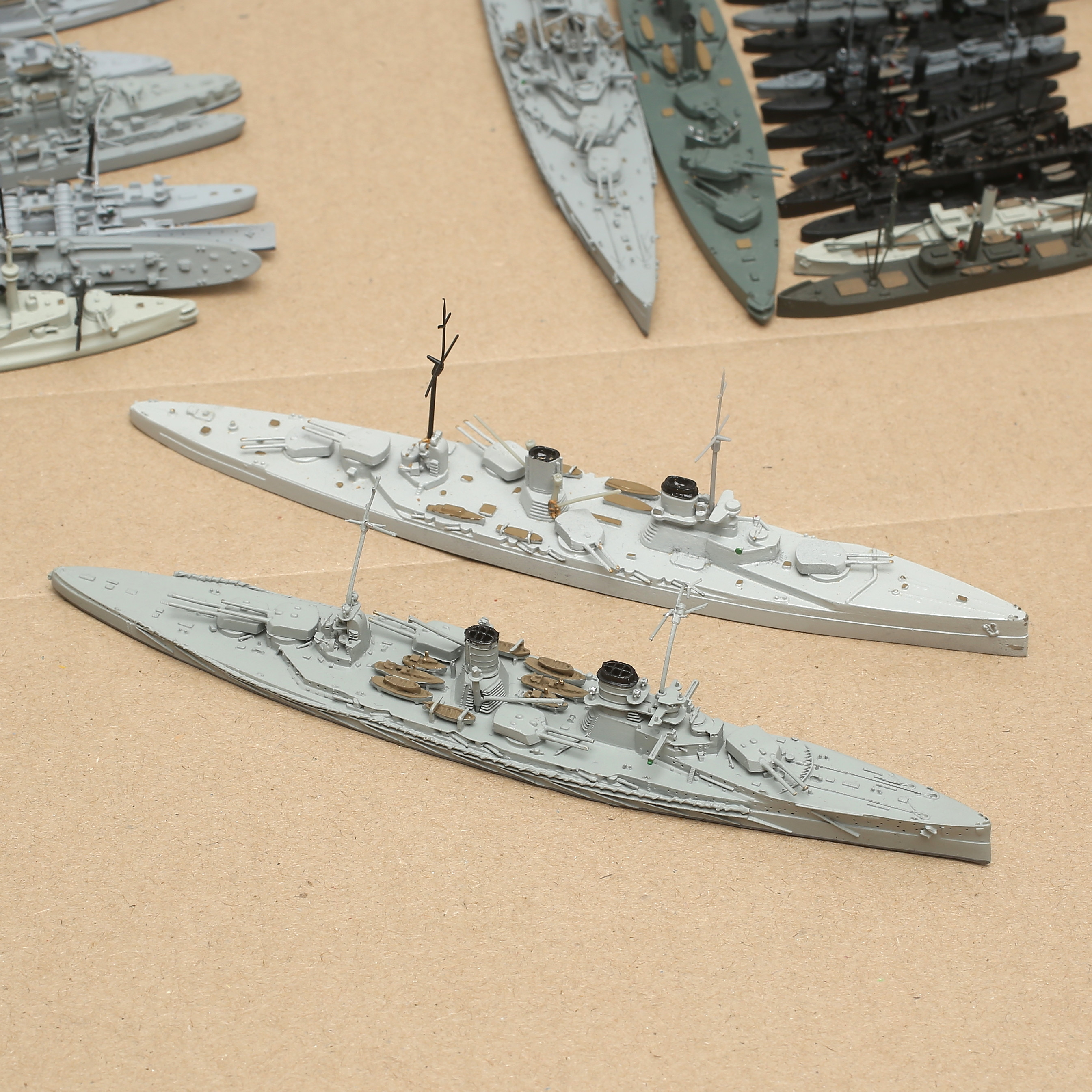 Images for 1776737. SHIP MODELS, approx. 45 warships, metal, Navis ...