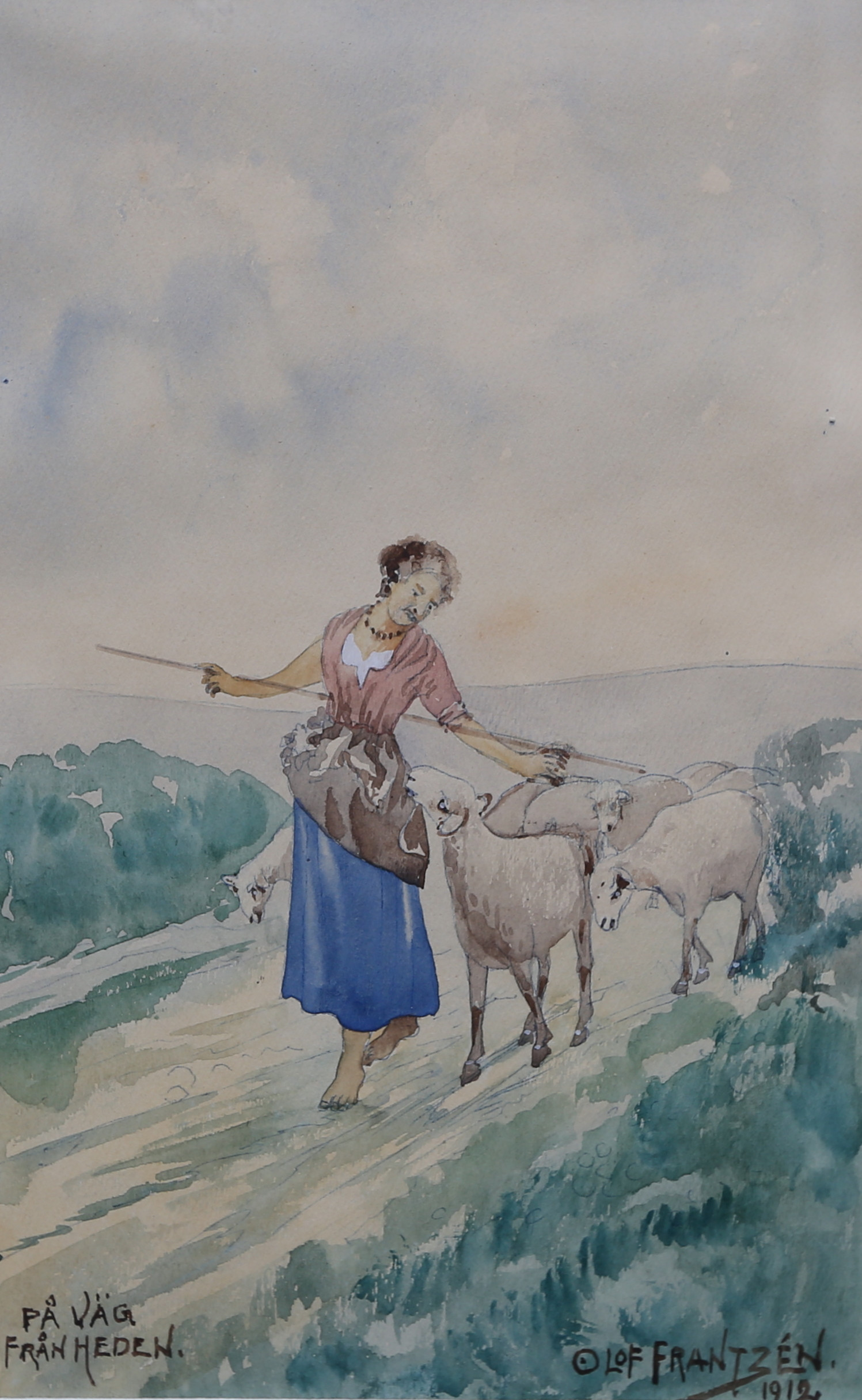 Images for 1782914. OLOF FRANTZÉN. On the way from the heath ...