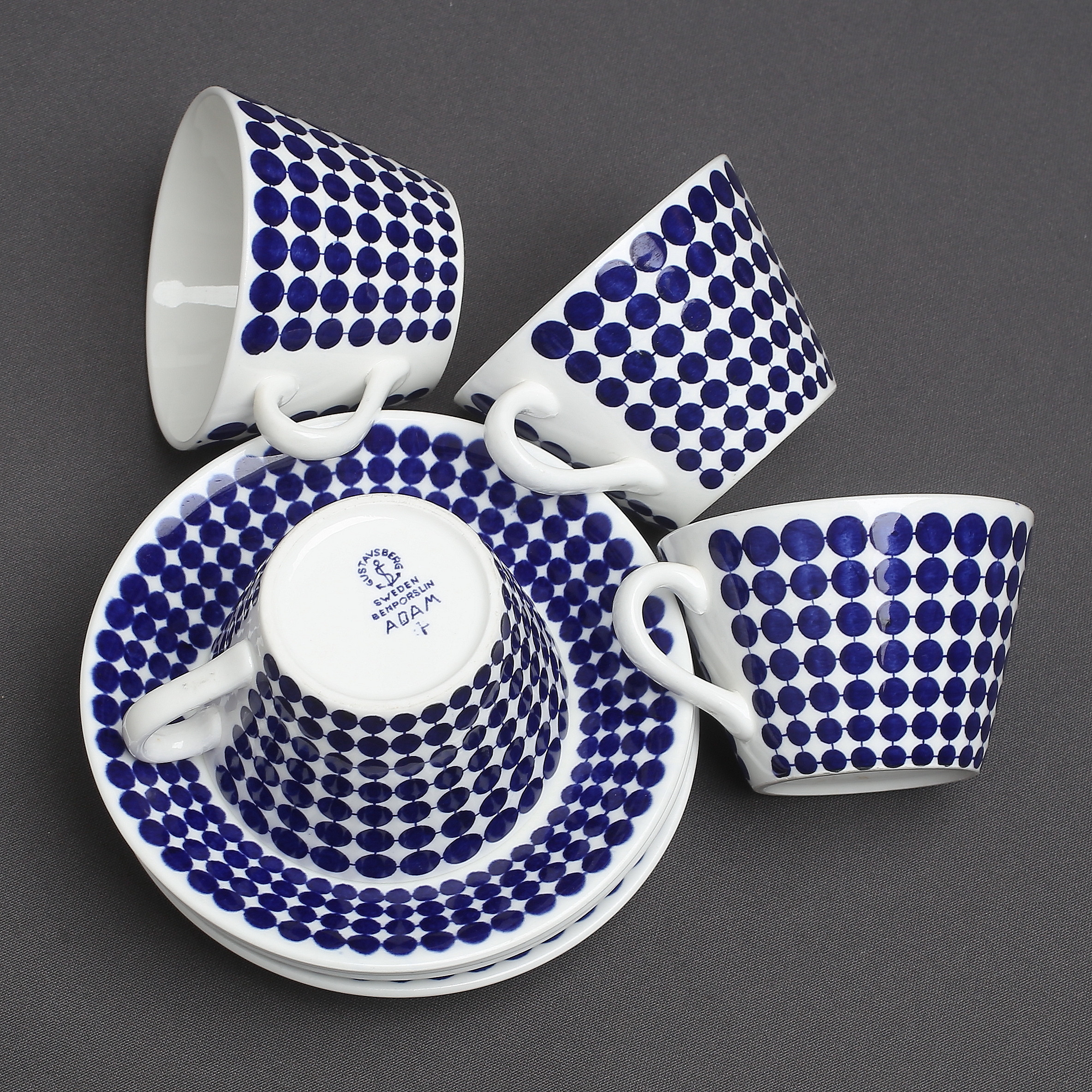 Images for 1783332. STIG LINDBERG. Coffee cups with saucers, bone china ...