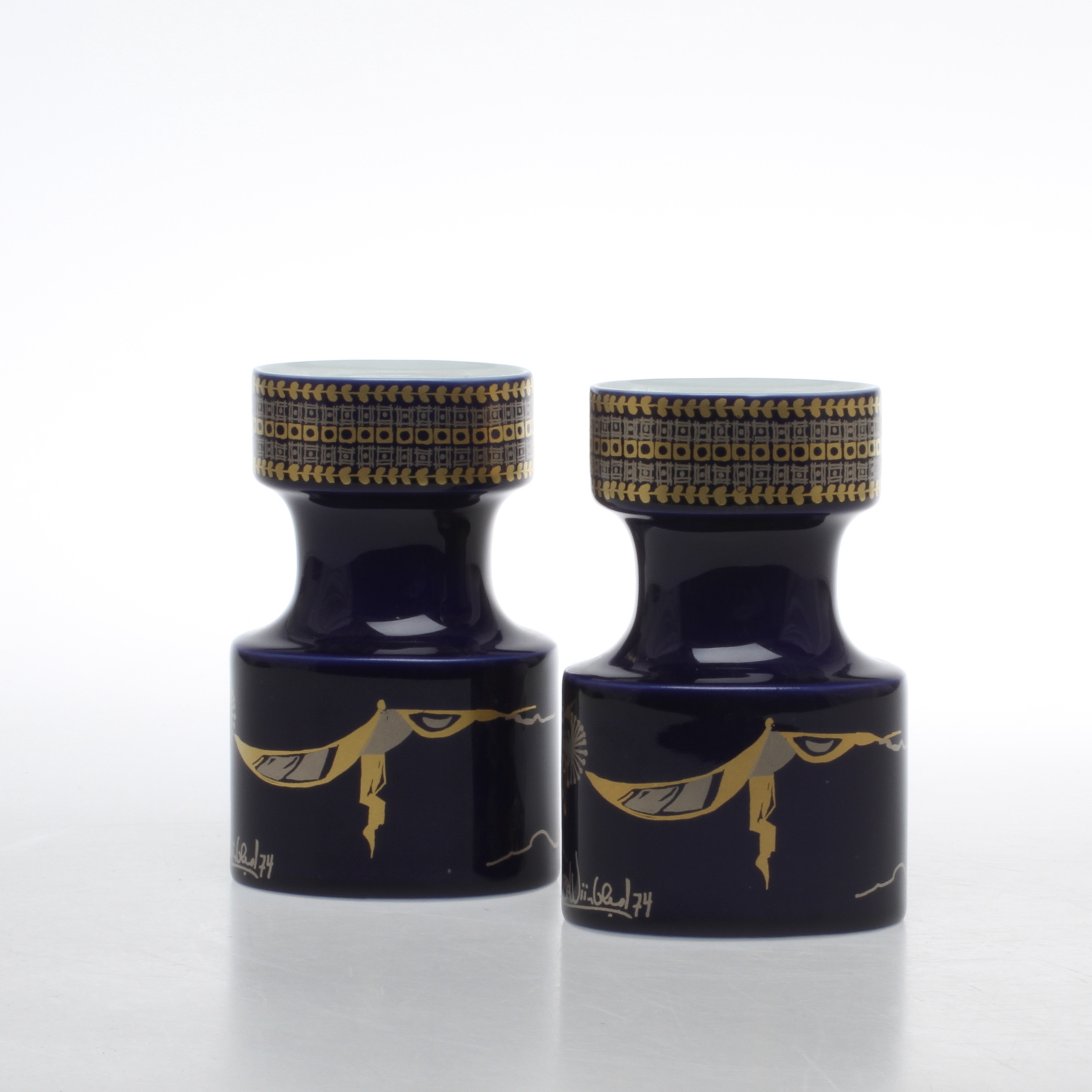 Images for 179098. CANDLES, 1 pair, porcelain, Björn Wiinblad ...