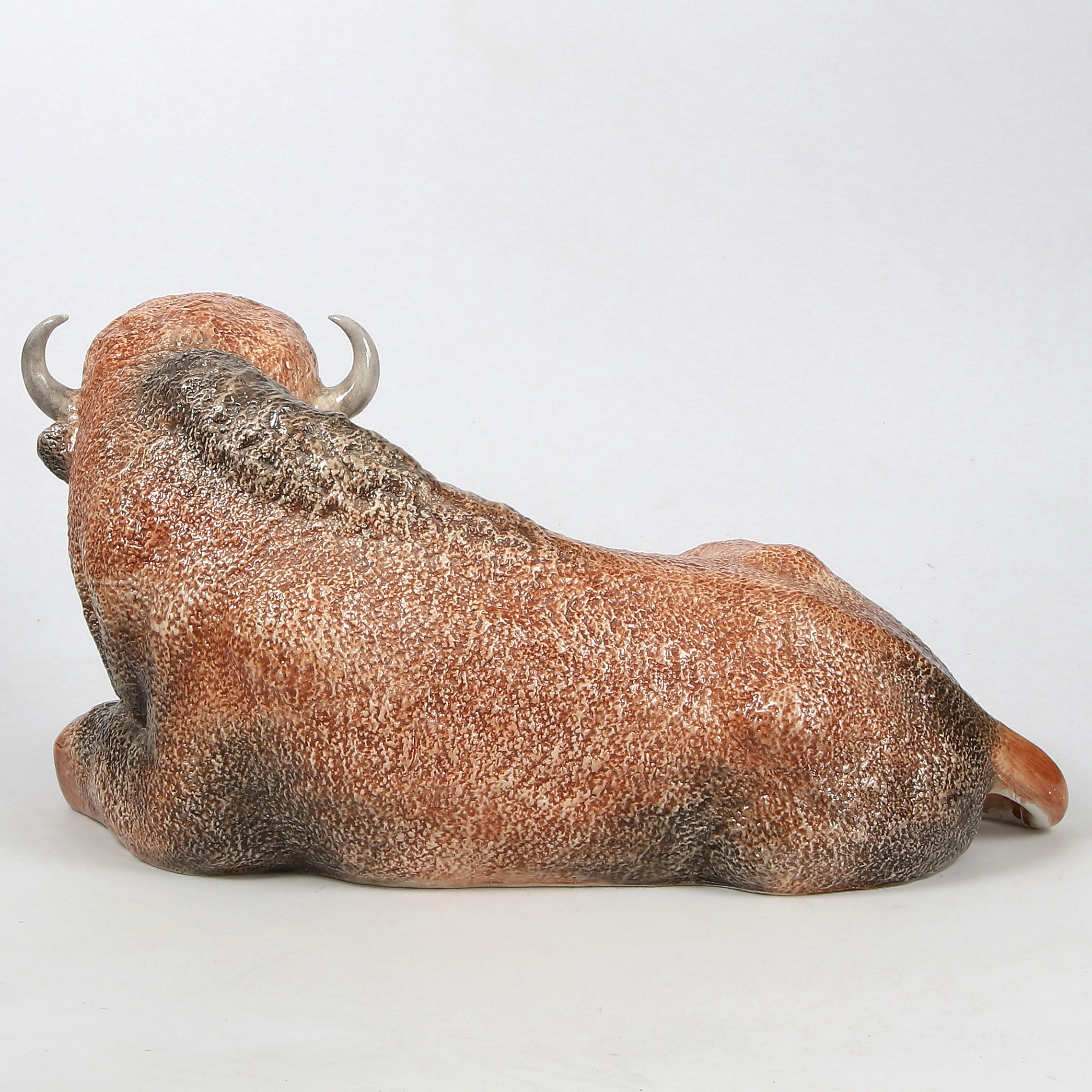 Images for 1791150. FLOOR FIGURE, Buffalo, ceramic, CSM, Italy, 1980s ...