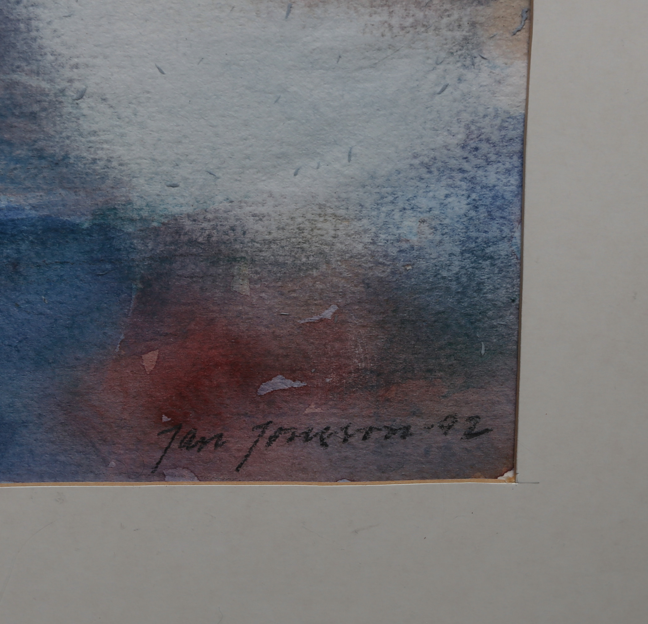 Bilder för 1791192. JAN JONSSON. "Genom Elmgrens fönster". Akvarell ...