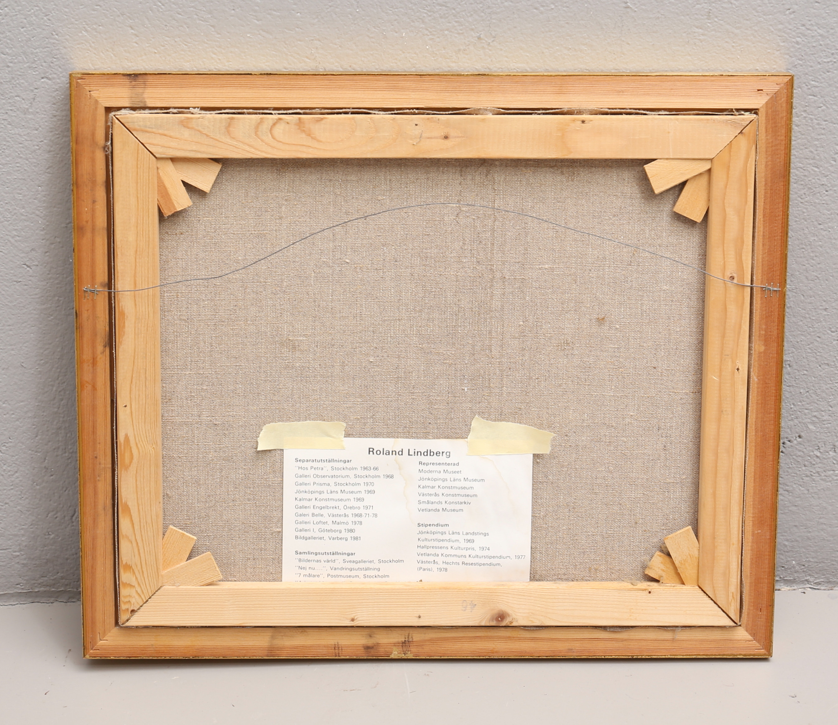 Images for 1791853. ROLAND LINDBERG. Interior with dining table. Oil on ...