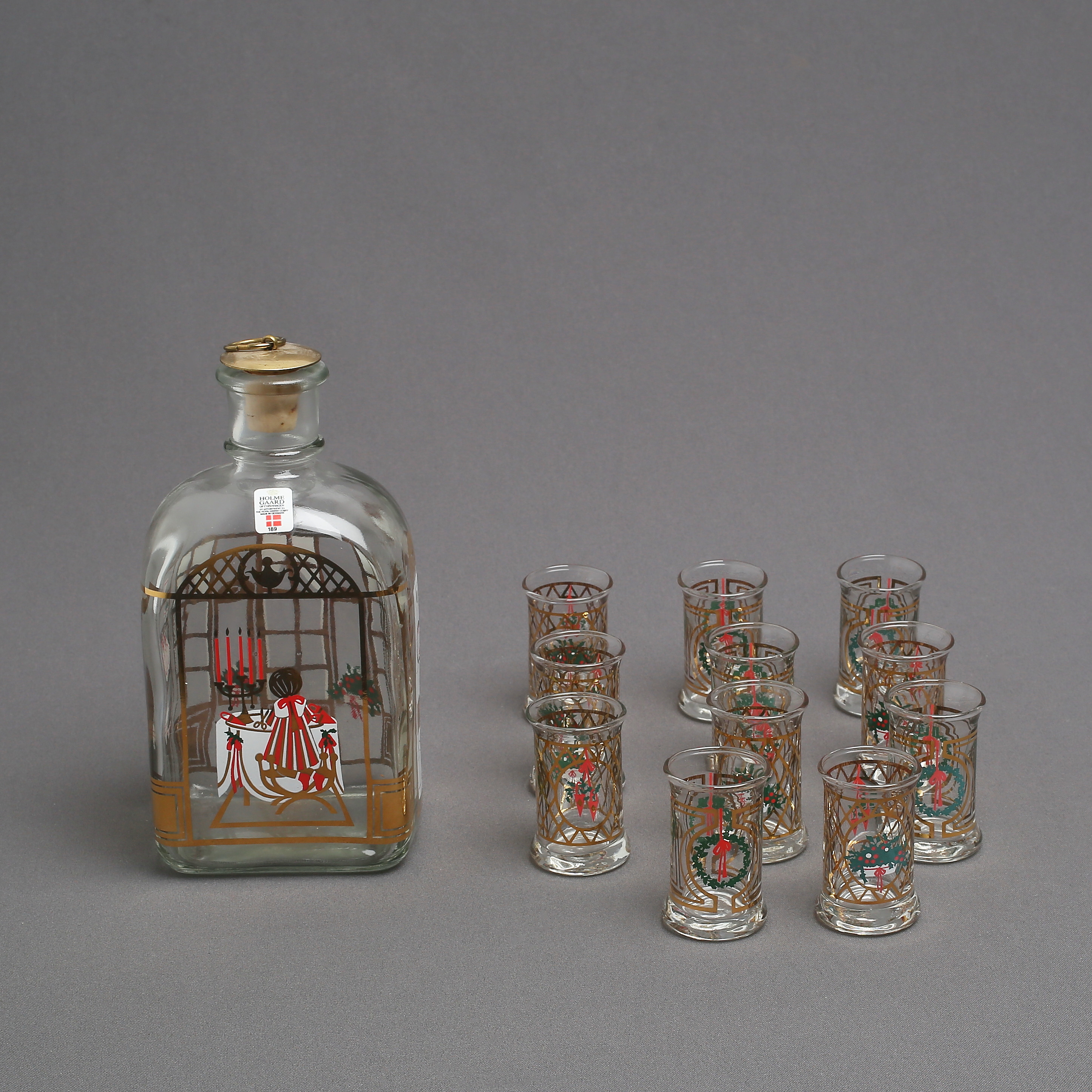 Images for 1795563. SNAP BOTTLE with GLASS, 11 pcs, Holmegaard, Denmark ...