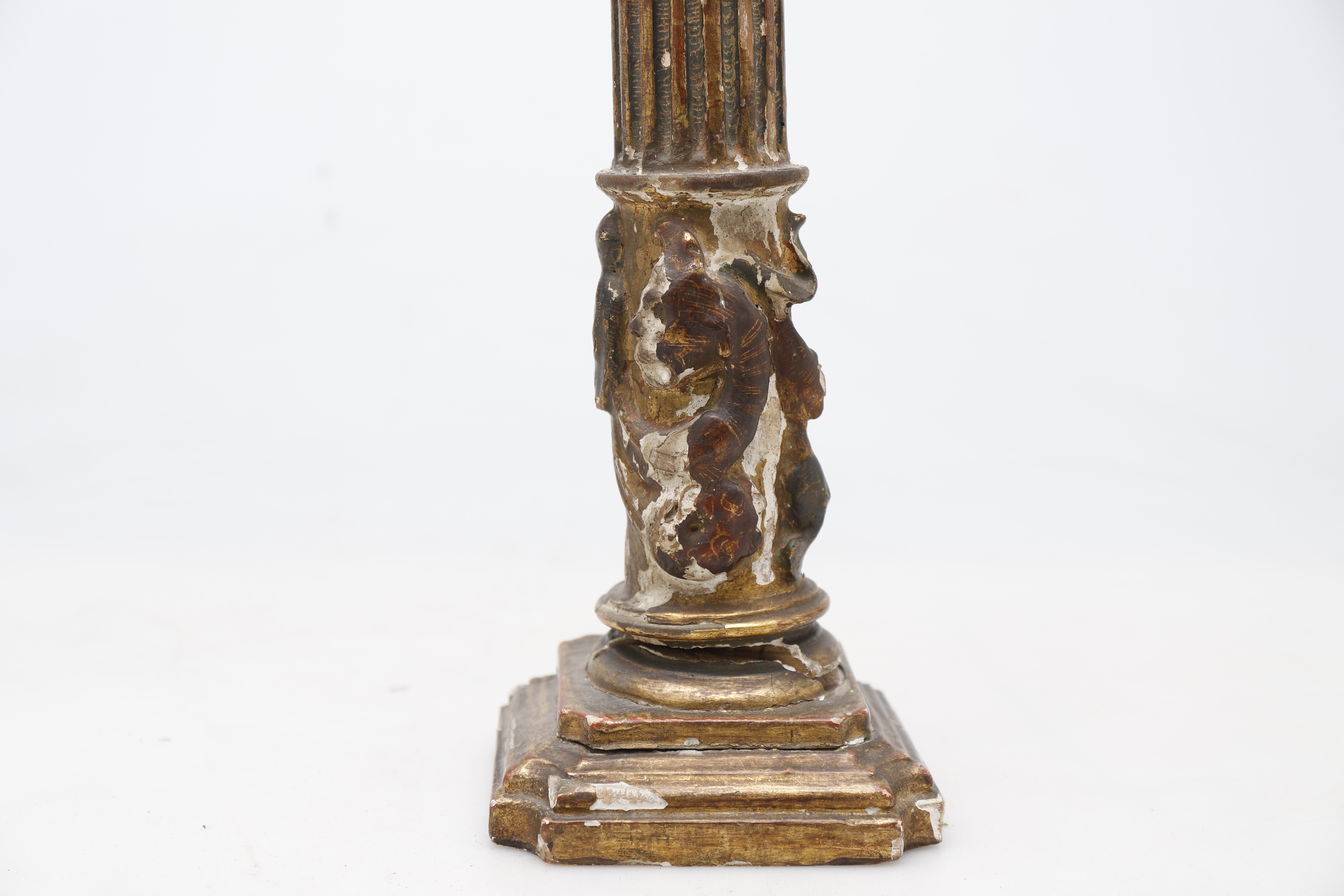 Imágenes para 1795917. Columna barroca española en madera tallada ...