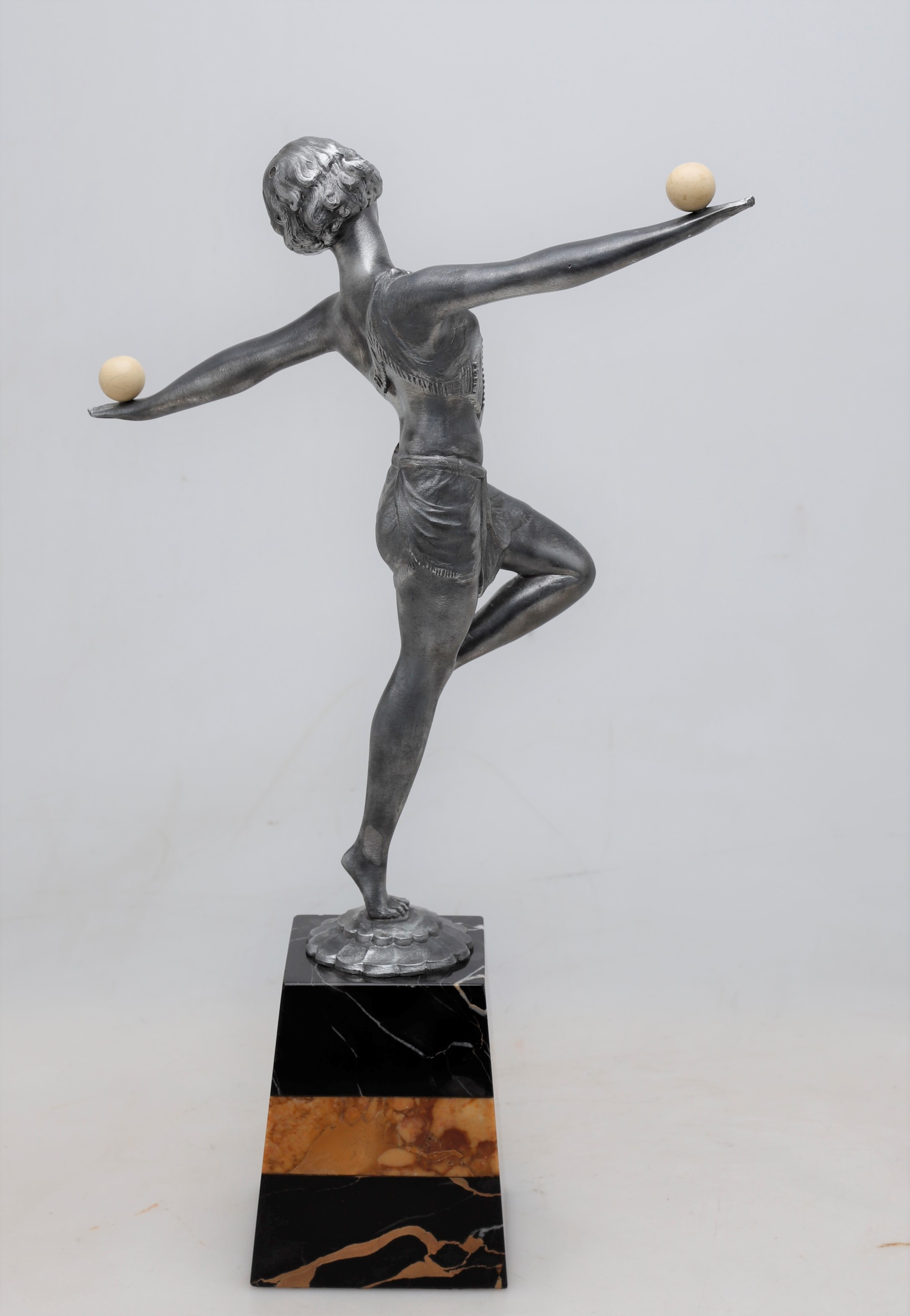 Images for 1800939. "Juggler", Art Deco sculpture in antimony and base ...