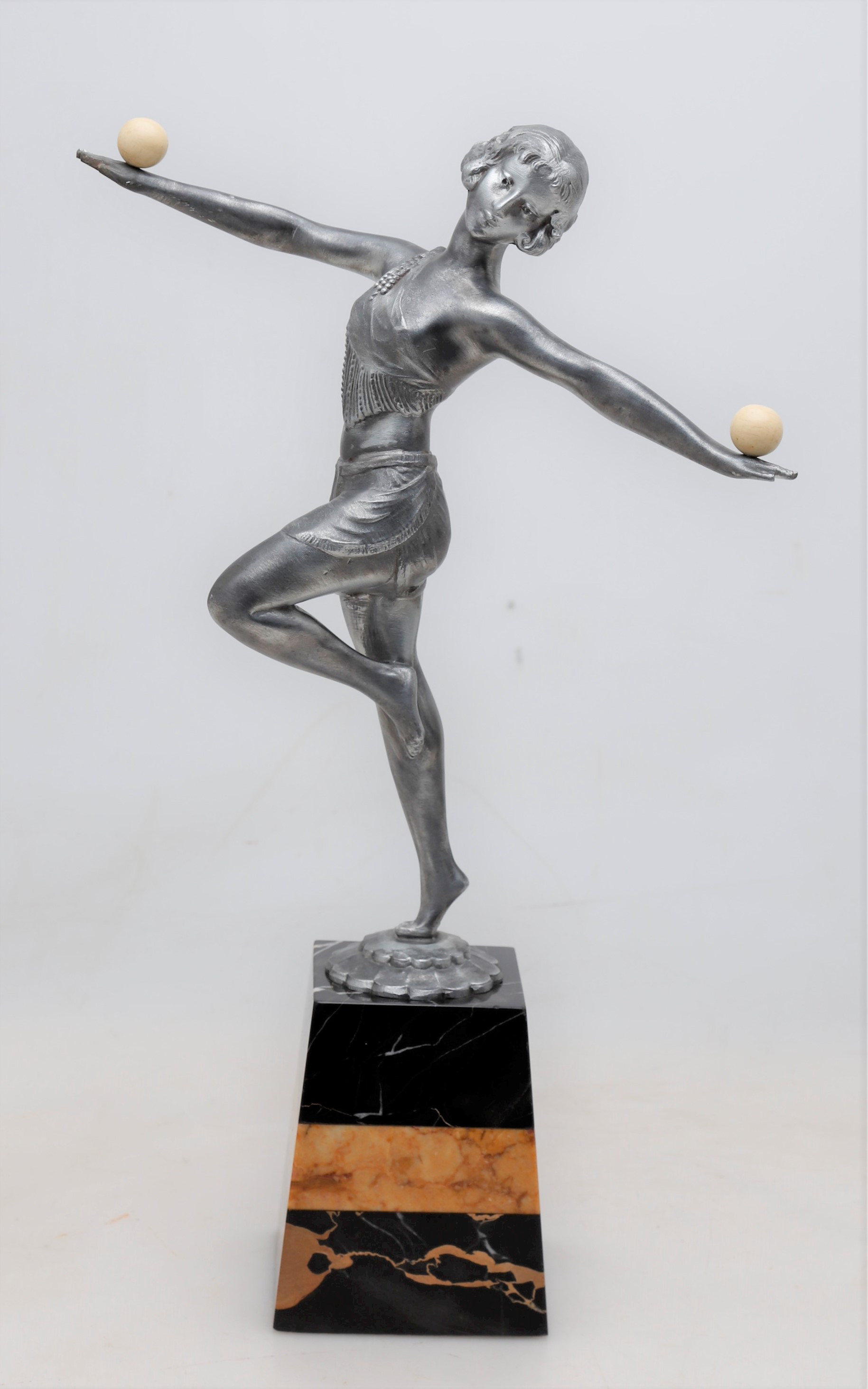 Images for 1800939. "Juggler", Art Deco sculpture in antimony and base ...