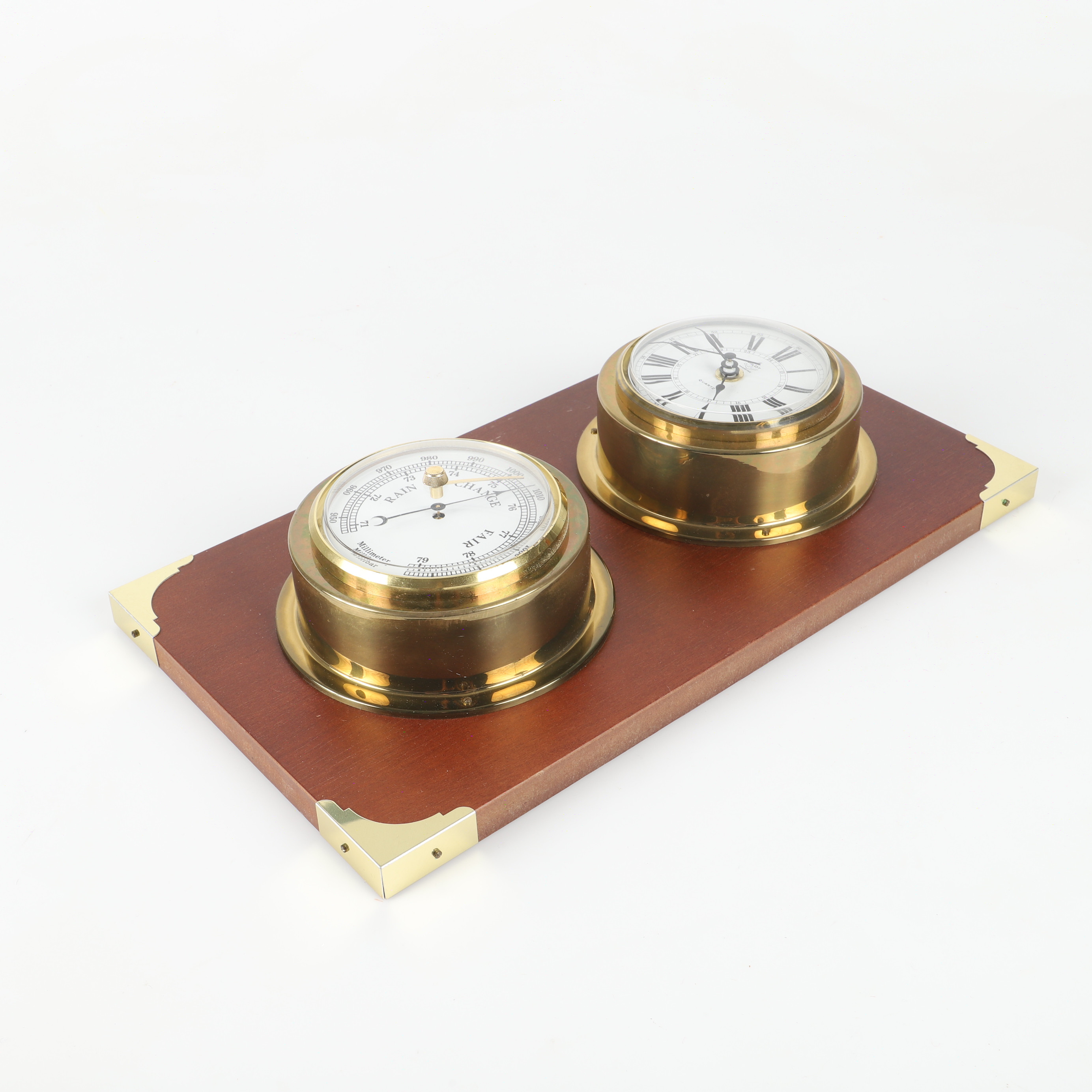 Images for 1803028. SHIP'S CLOCK AND BAROMETER, brass, Pilot Marine ...