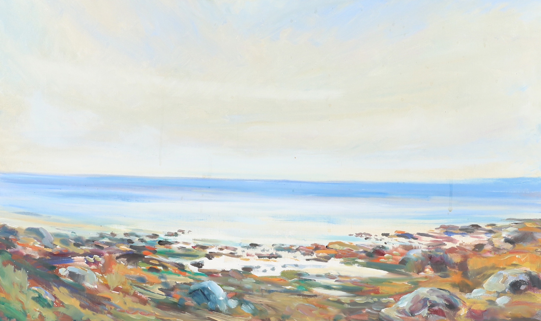 1809844. CHRIST MARTIN. "Taivas ja meri II", öljy kankaalle ...