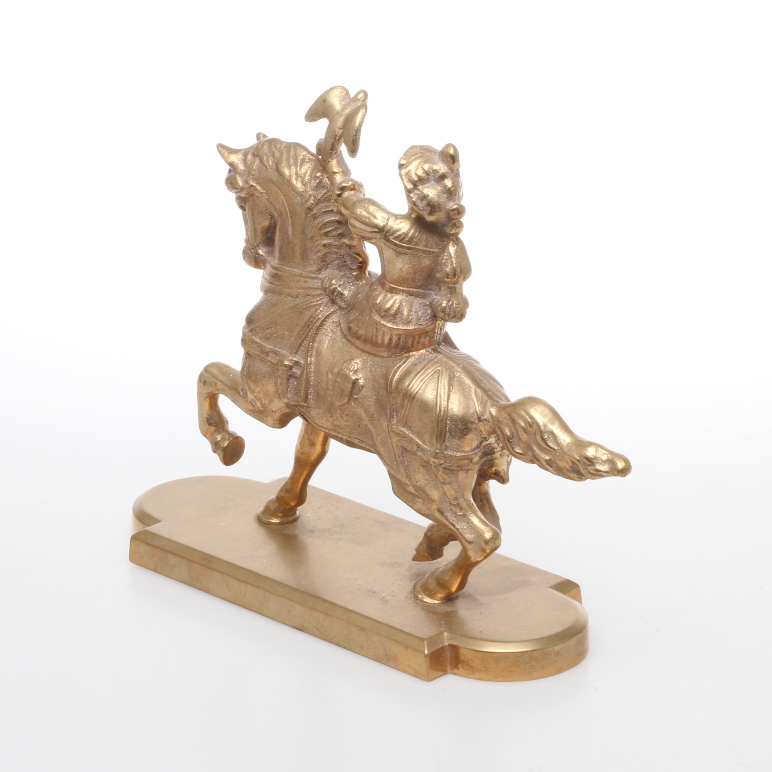 Images for 181651. STATUET, brass, Rider with bird. - Auctionet