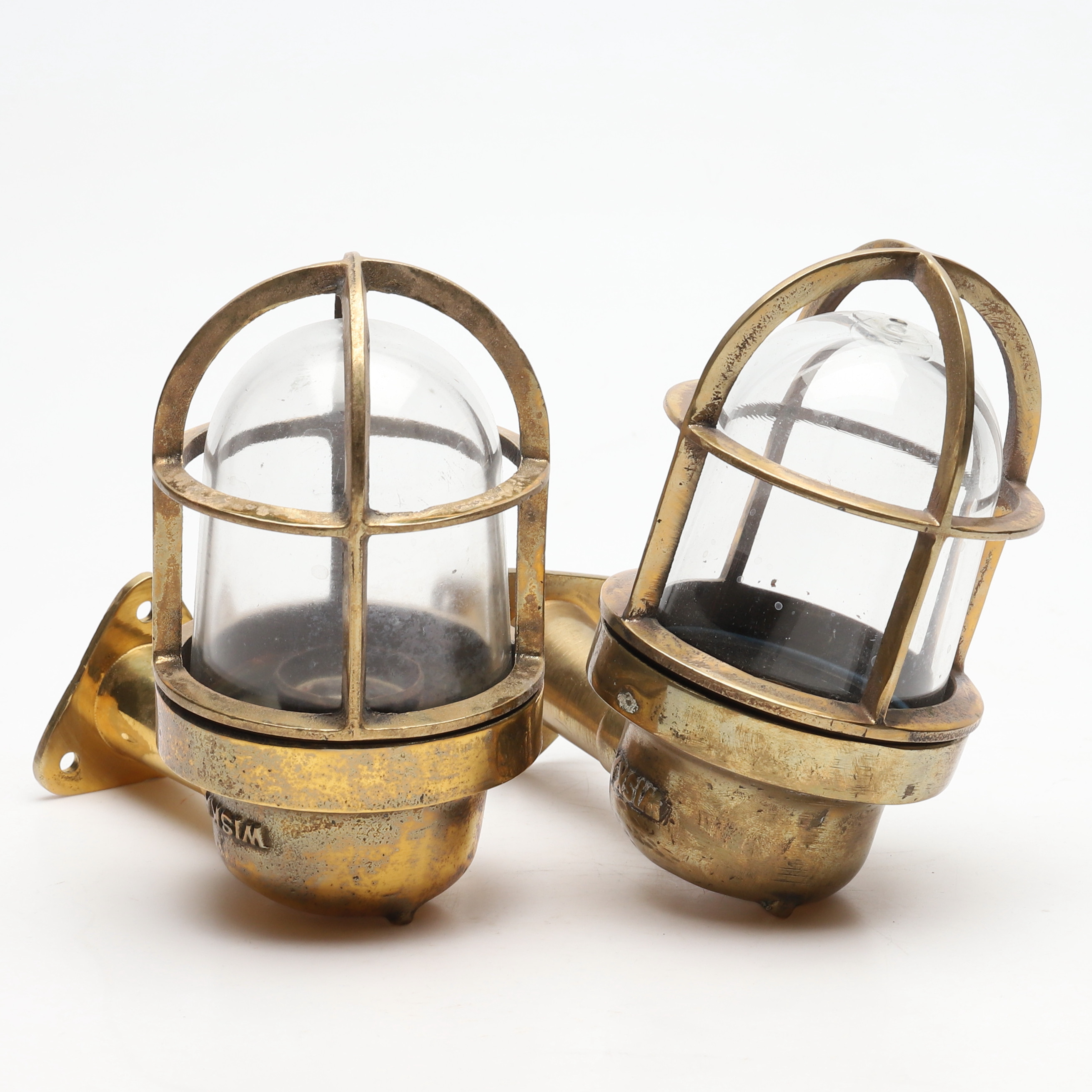 Images for 1816733. SHIP LIGHTING, 2 pcs, with wall bracket, brass ...